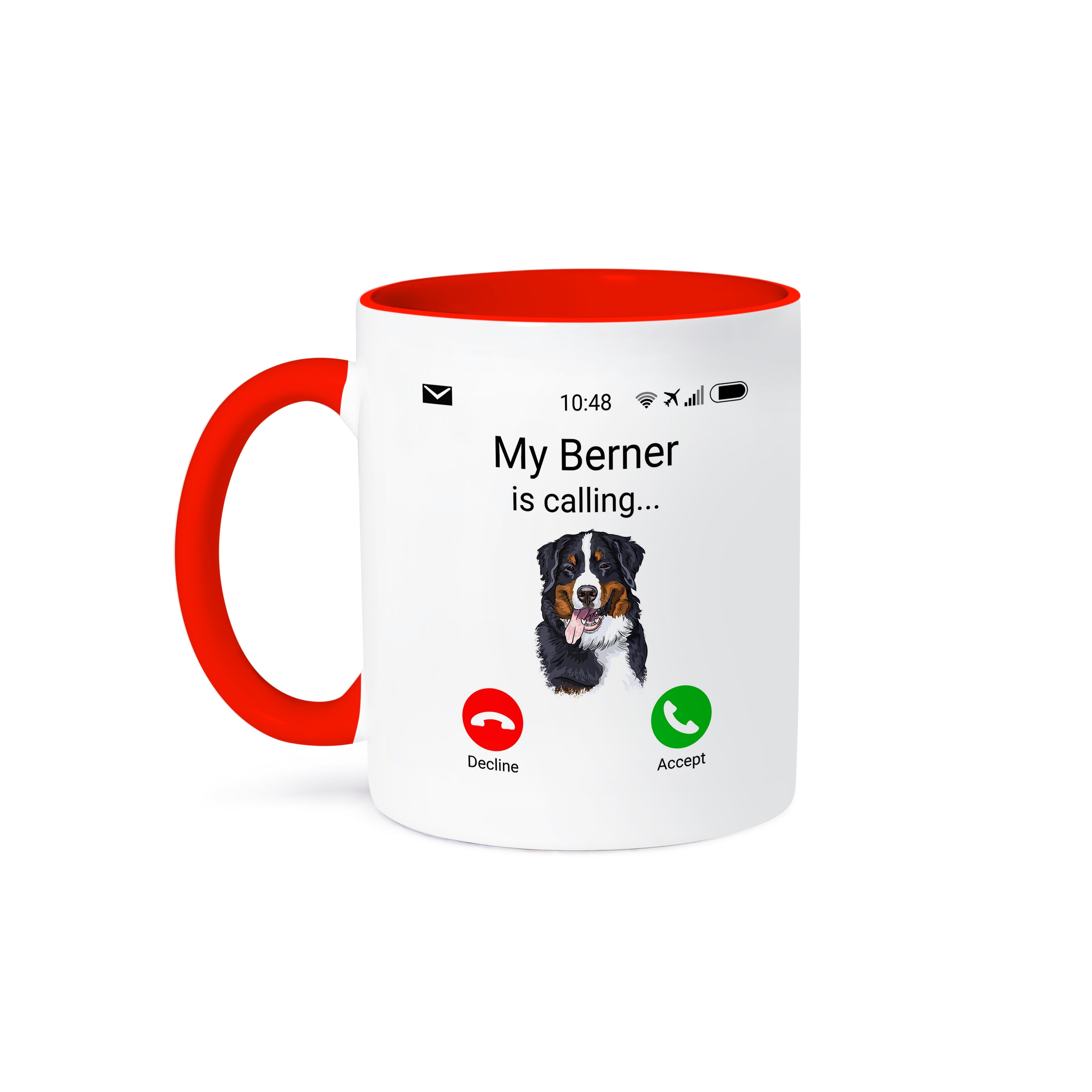 3dRose, My Berner is calling Funny Incoming Phone Call Bernese Mountain ...