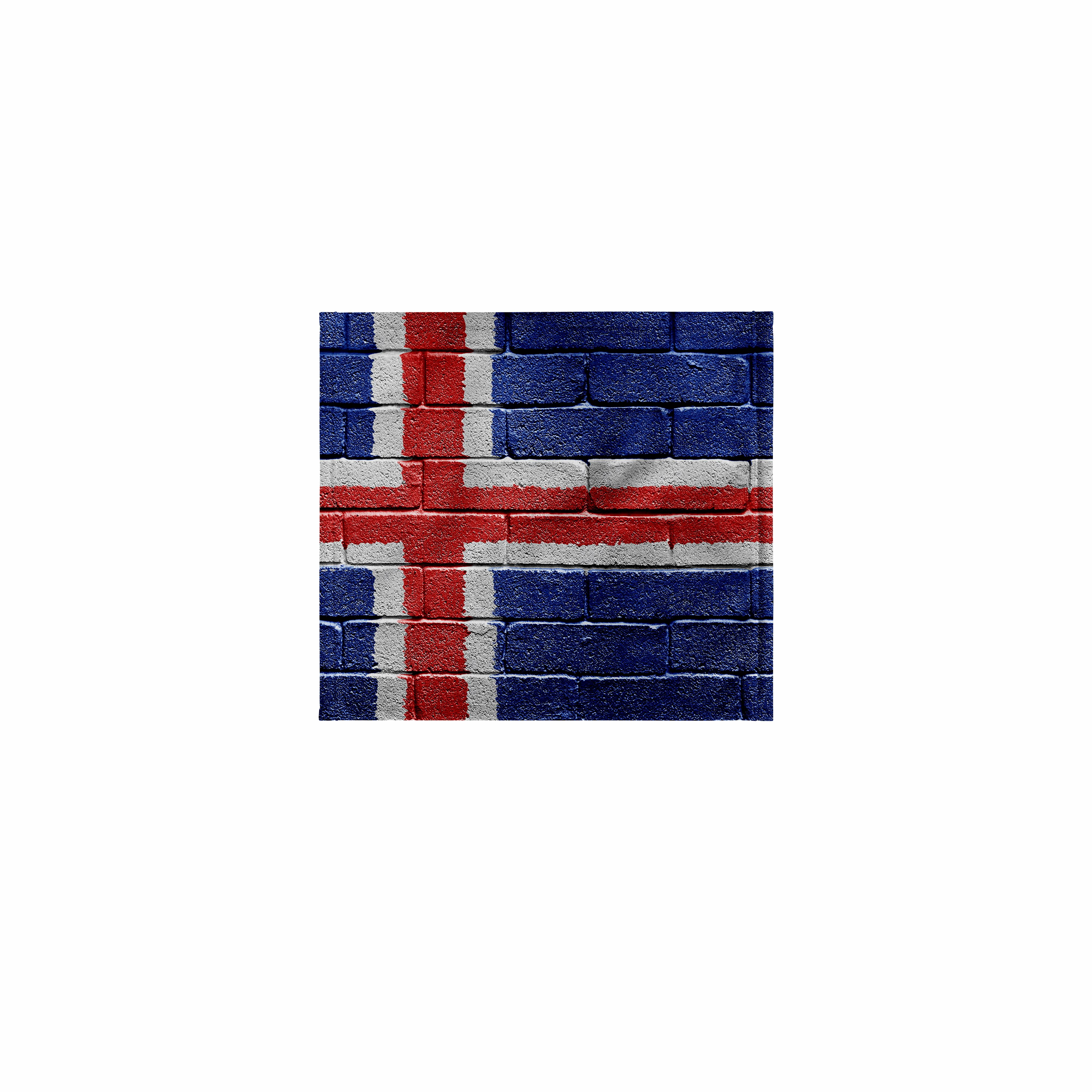 3dRose, National flag of Iceland painted onto a brick wall Icelandic ...