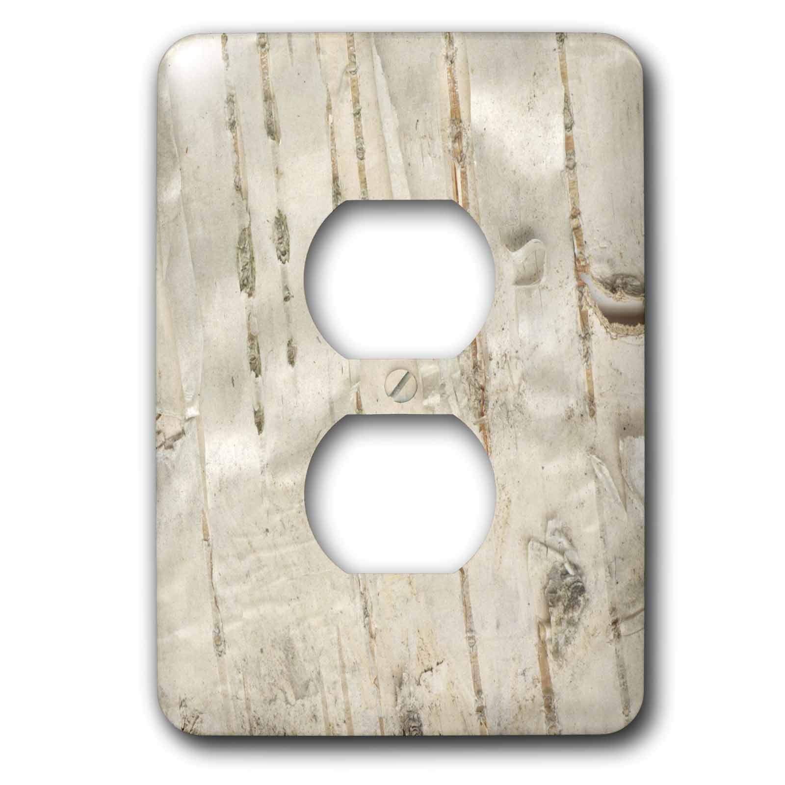 3dRose, Natural White Tree Bark, 2 plug outlet cover - Walmart.com