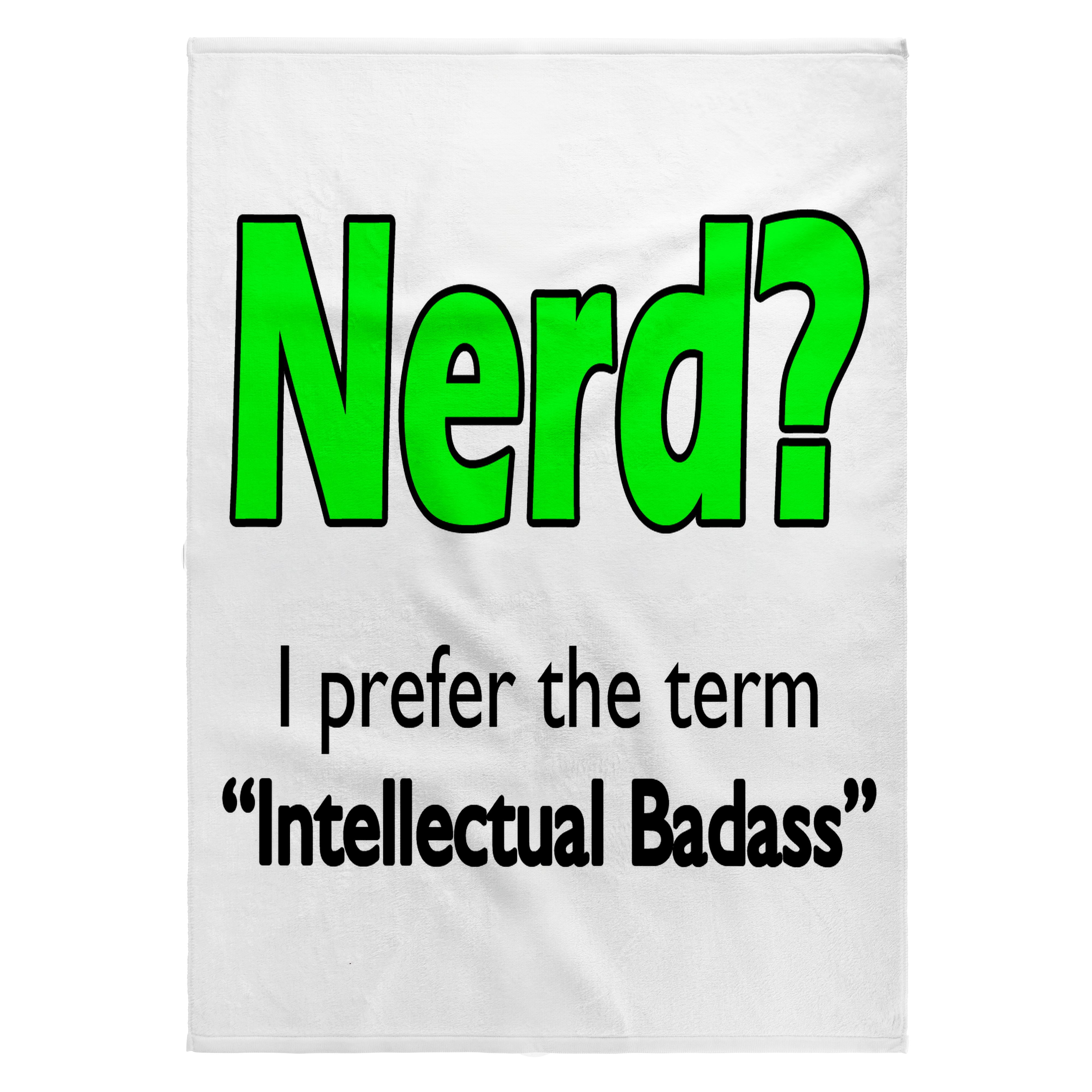 3dRose, Nerd. Intellectual Badass. Lime Green., 22x30 Bath Hand Pool ...