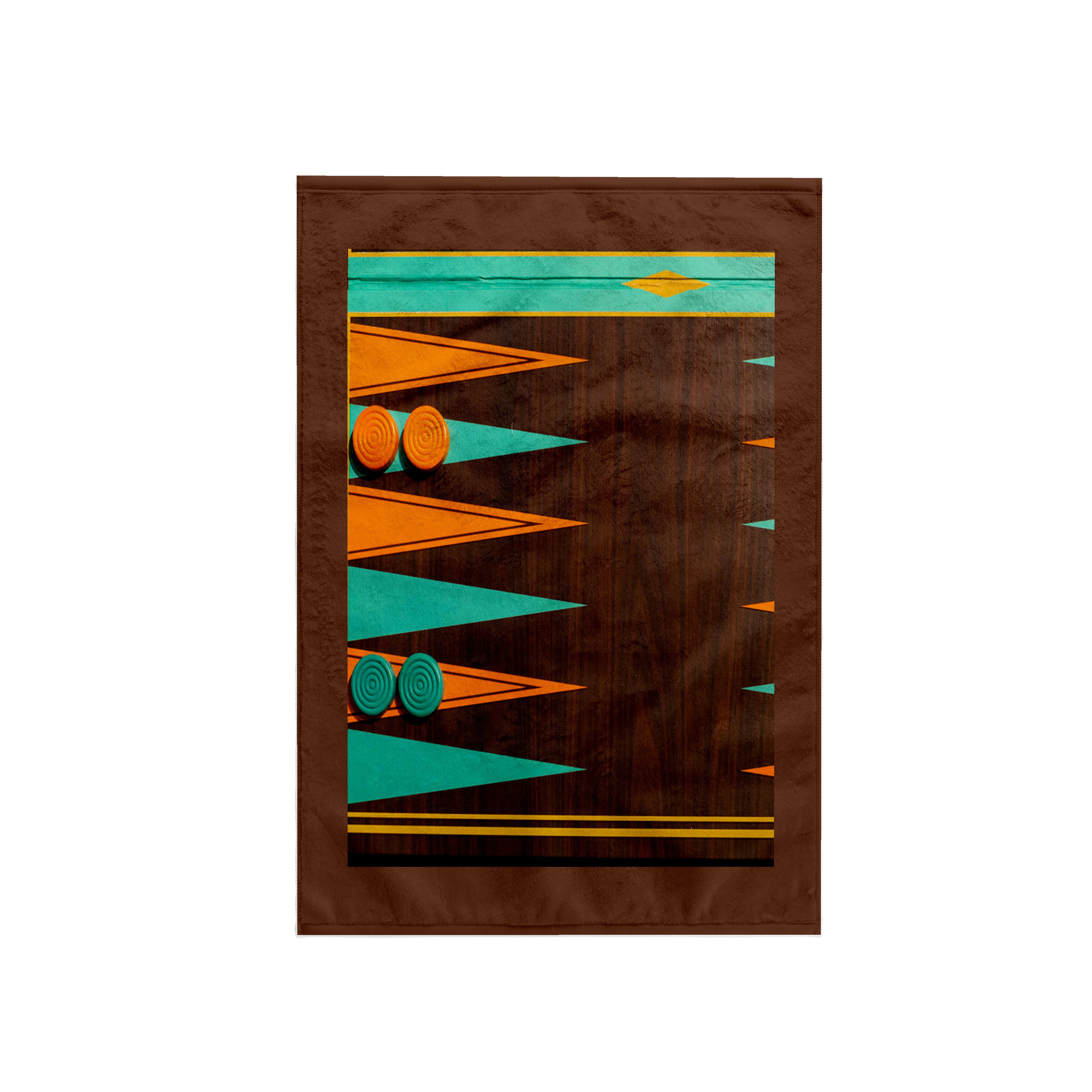 3dRose, New York City, NY, USA. Backgammon board game, 15x22 Hand Towel ...