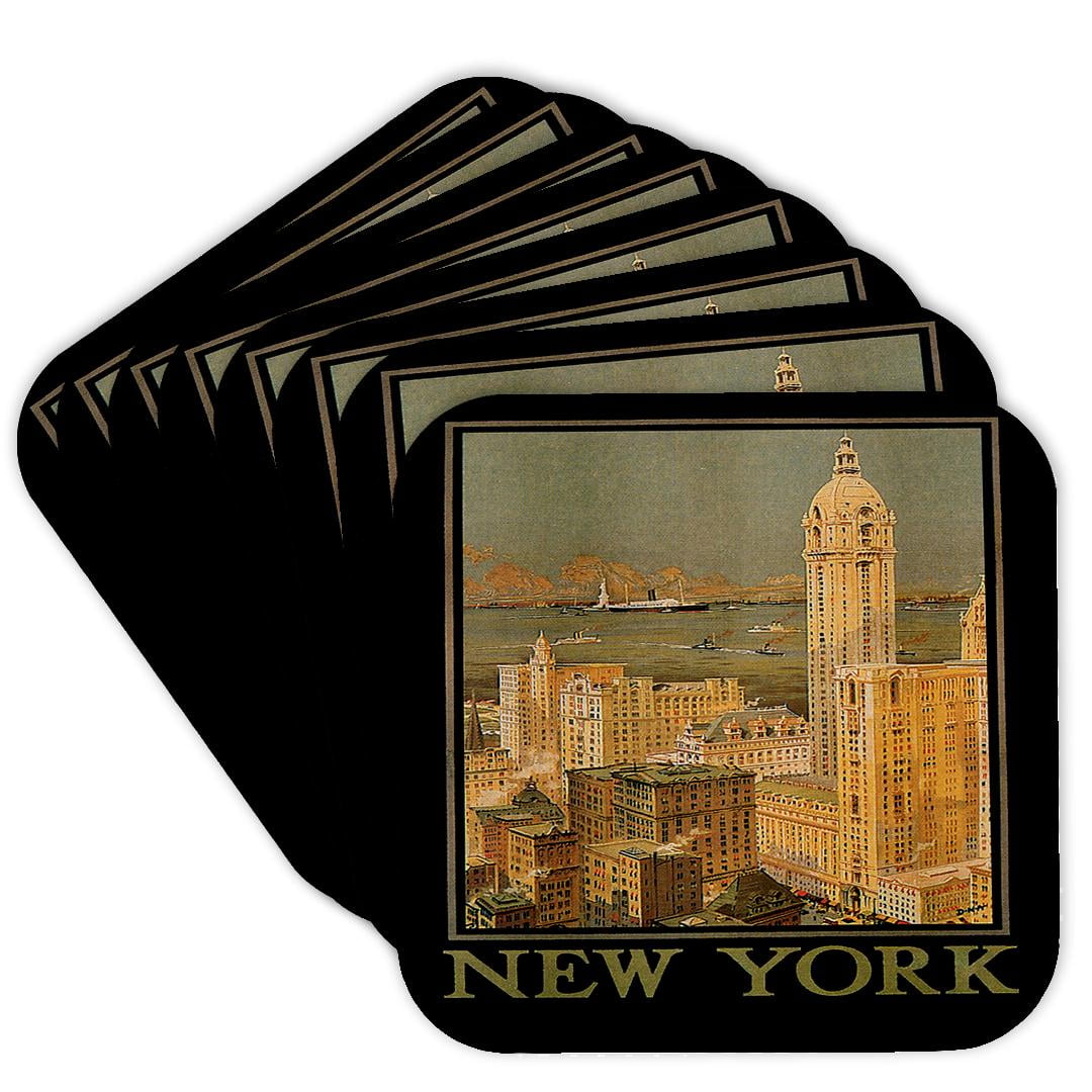 3dRose, New York from Glasgow by the Anchor Line Poster Reproduction ...