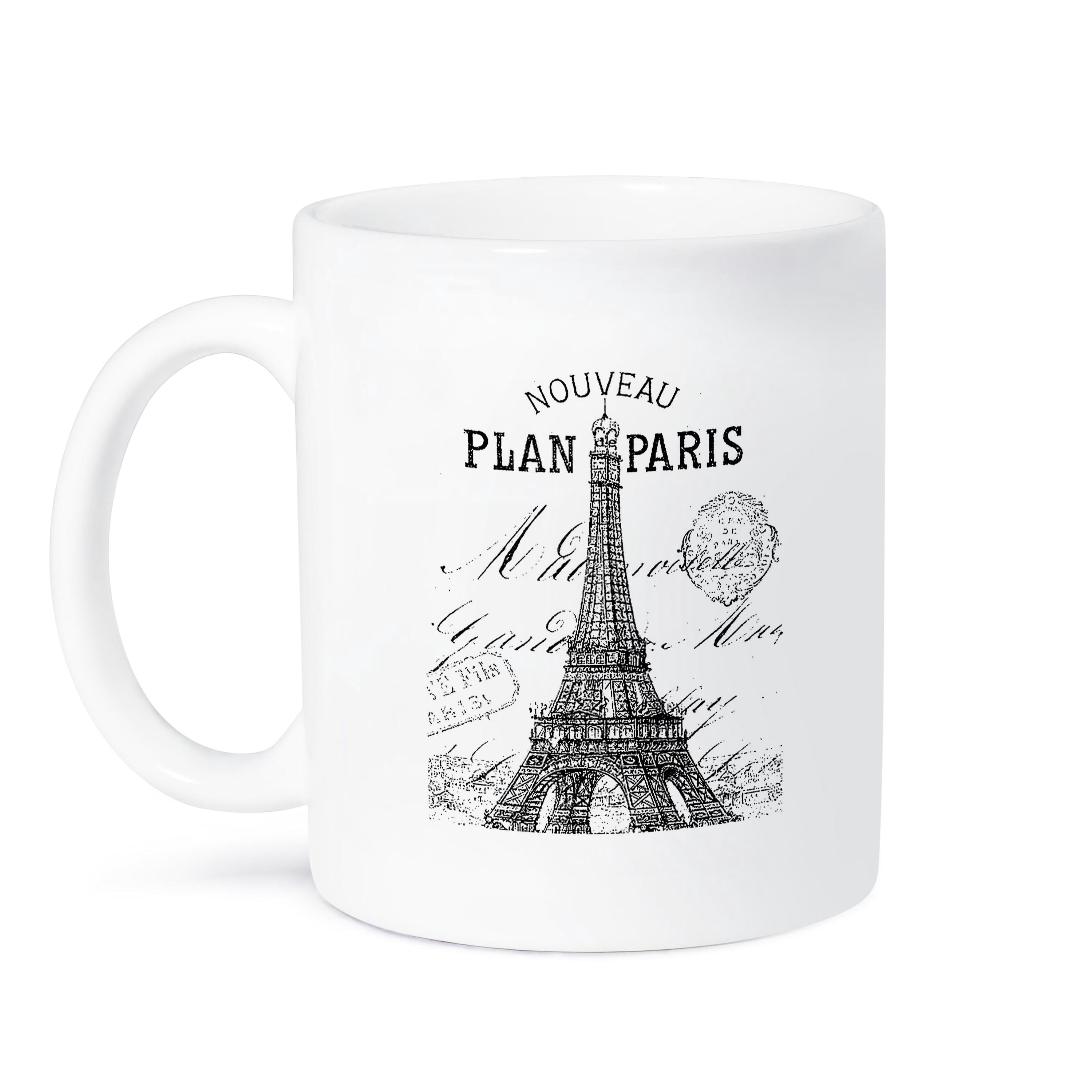 3dRose, Nouveau Paris vintage Eiffel tower, 15oz Mug - Walmart.com
