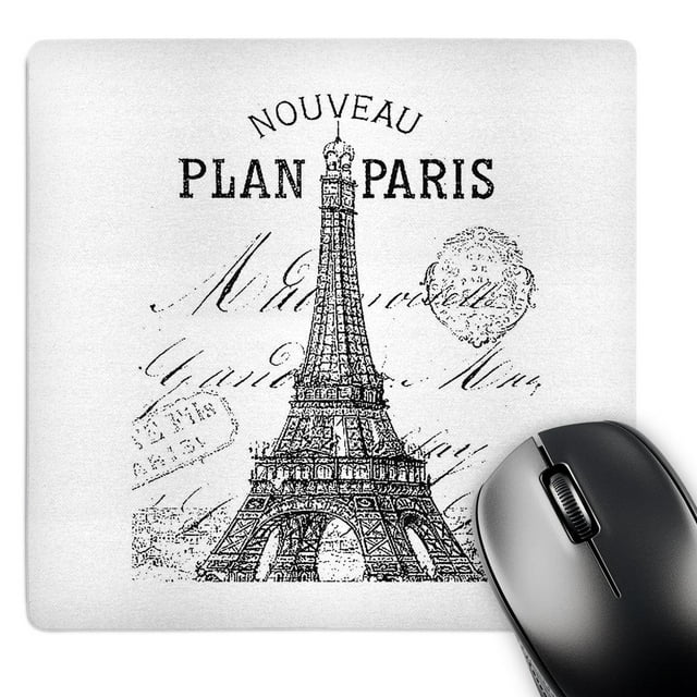 3dRose, Nouveau Paris vintage Eiffel tower, Mouse Pad - Walmart.com