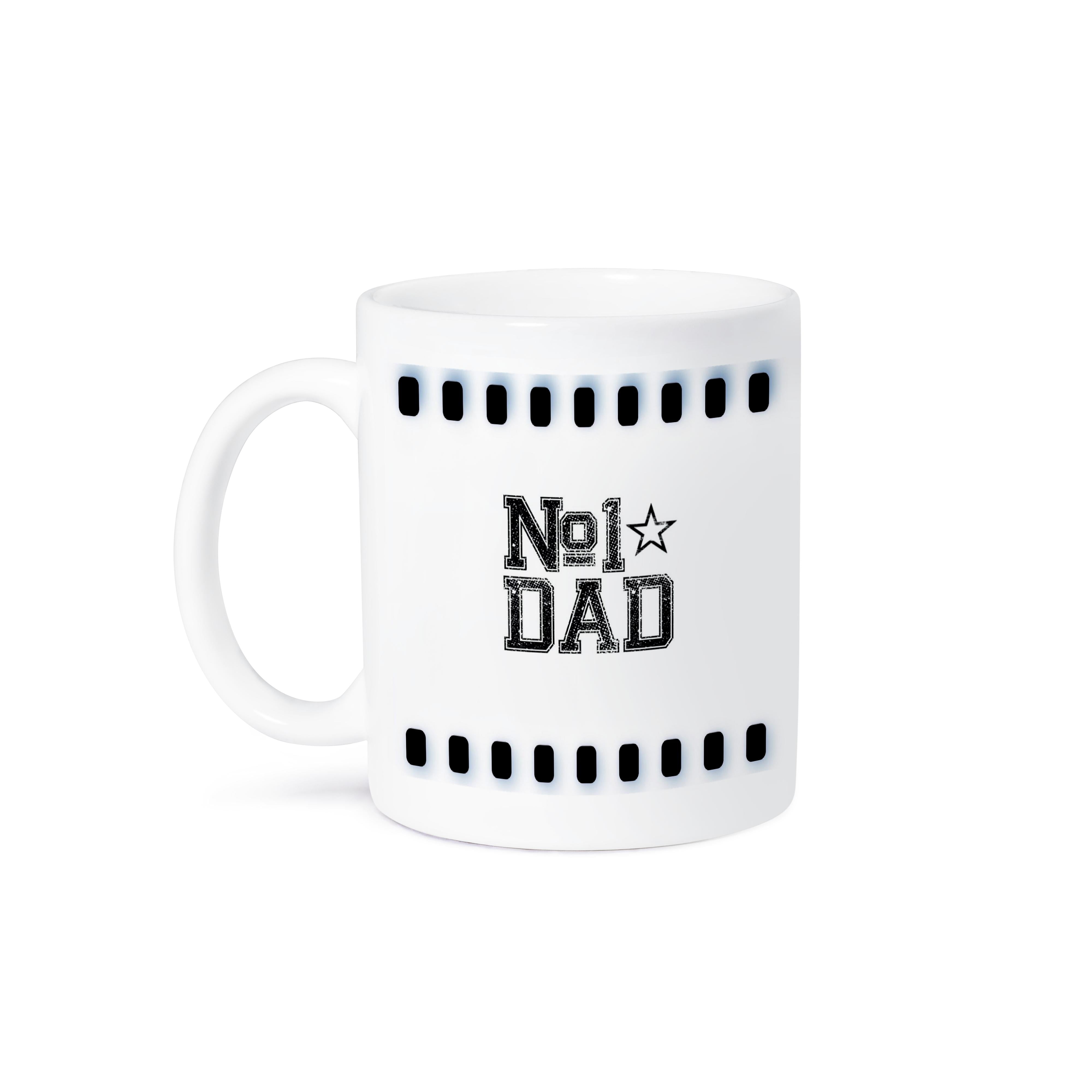 3dRose, Number 1 Dad - Fathers - Fathers Day Art, 11oz Mug - Walmart.com