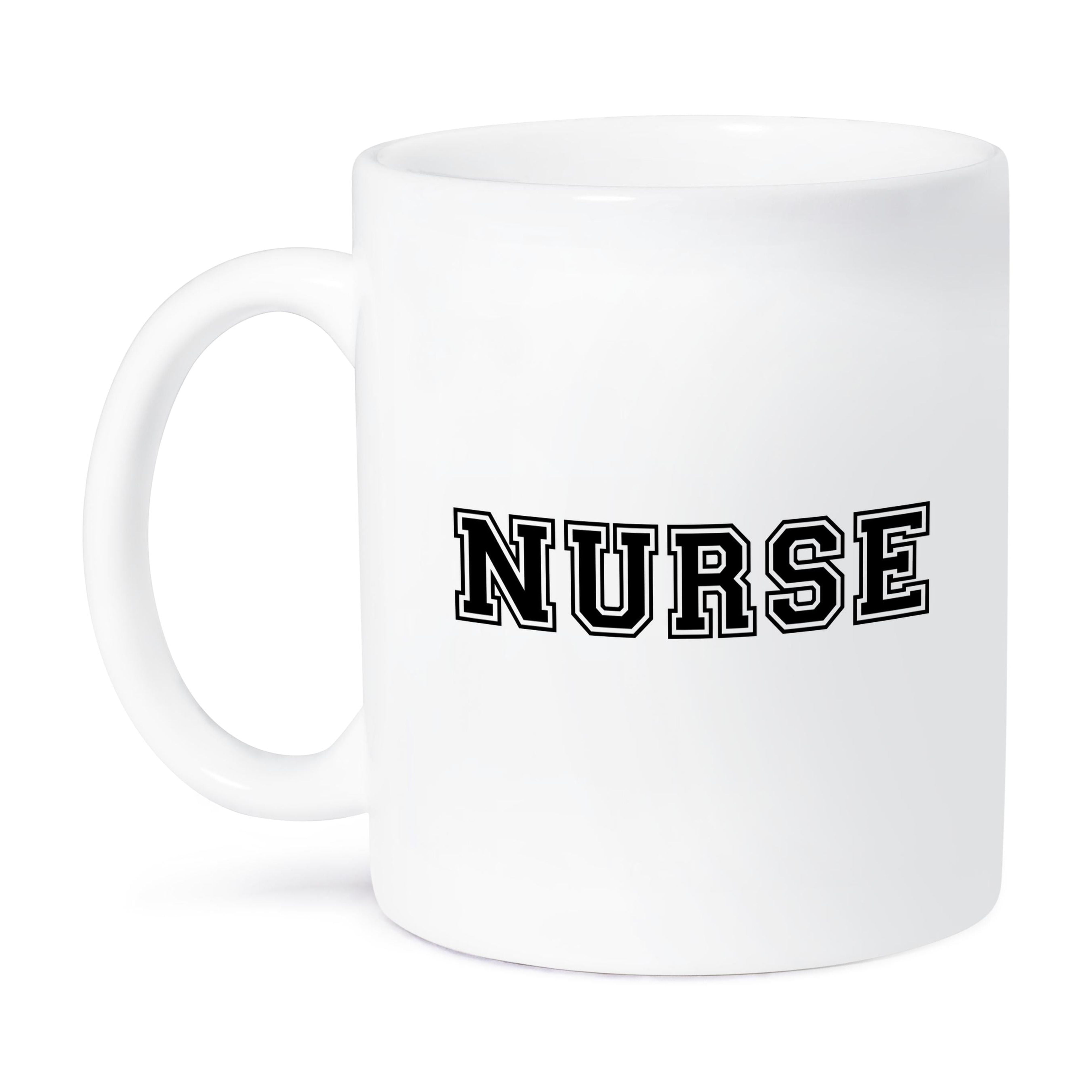 3dRose, Nurse in preppy retro black college font on white - proud ...