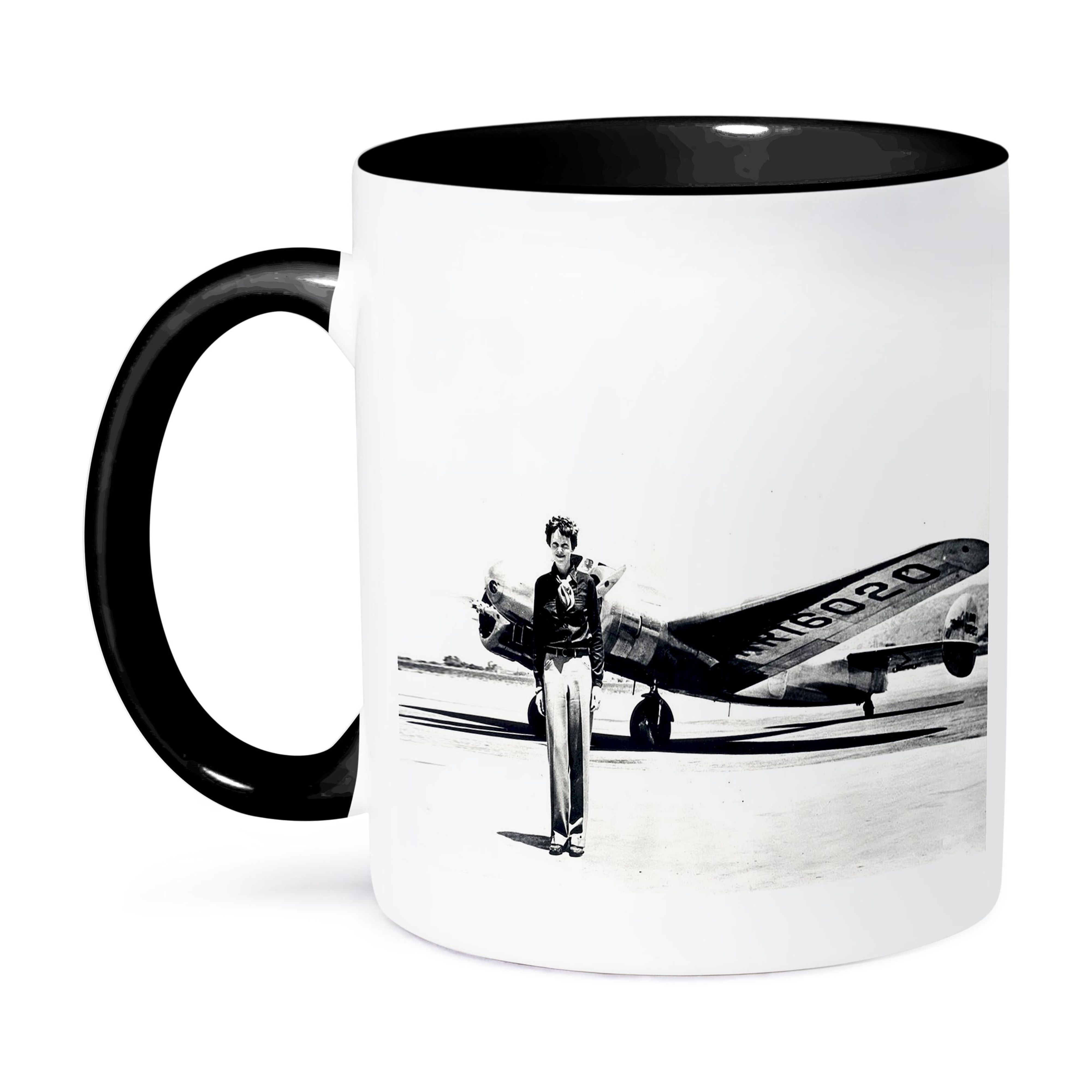 3dRose, Old Photo Of Amelia Earhart With Lockheed Electra Model 10 ...