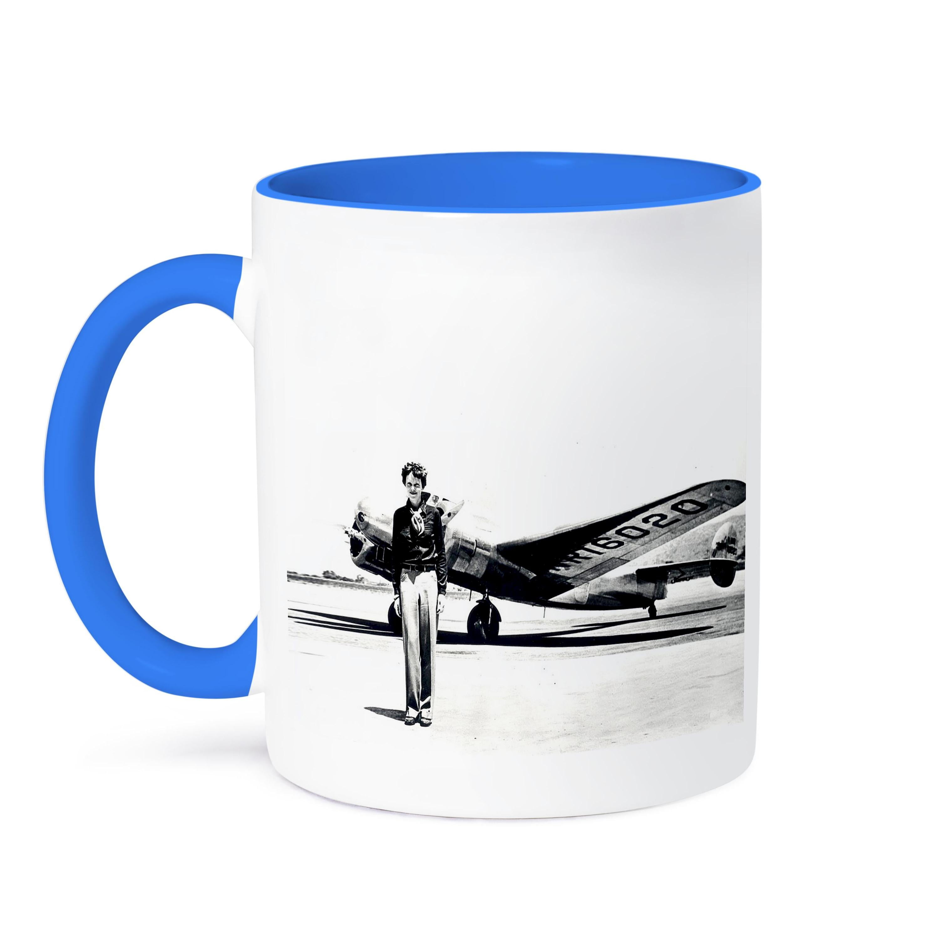 3dRose, Old Photo Of Amelia Earhart With Lockheed Electra Model 10 ...