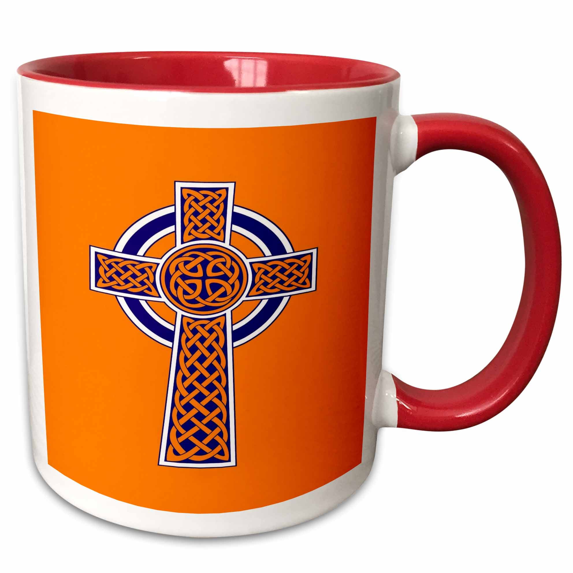 3drose, Ornamental Celtic High Cross Decorative Knotwork Blue, 11oz Two ...