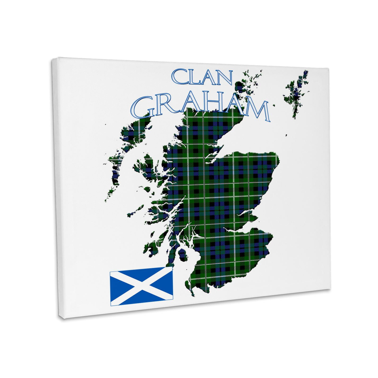 3dRose, Outline of Scotland with the Graham clan family tartan., Museum ...
