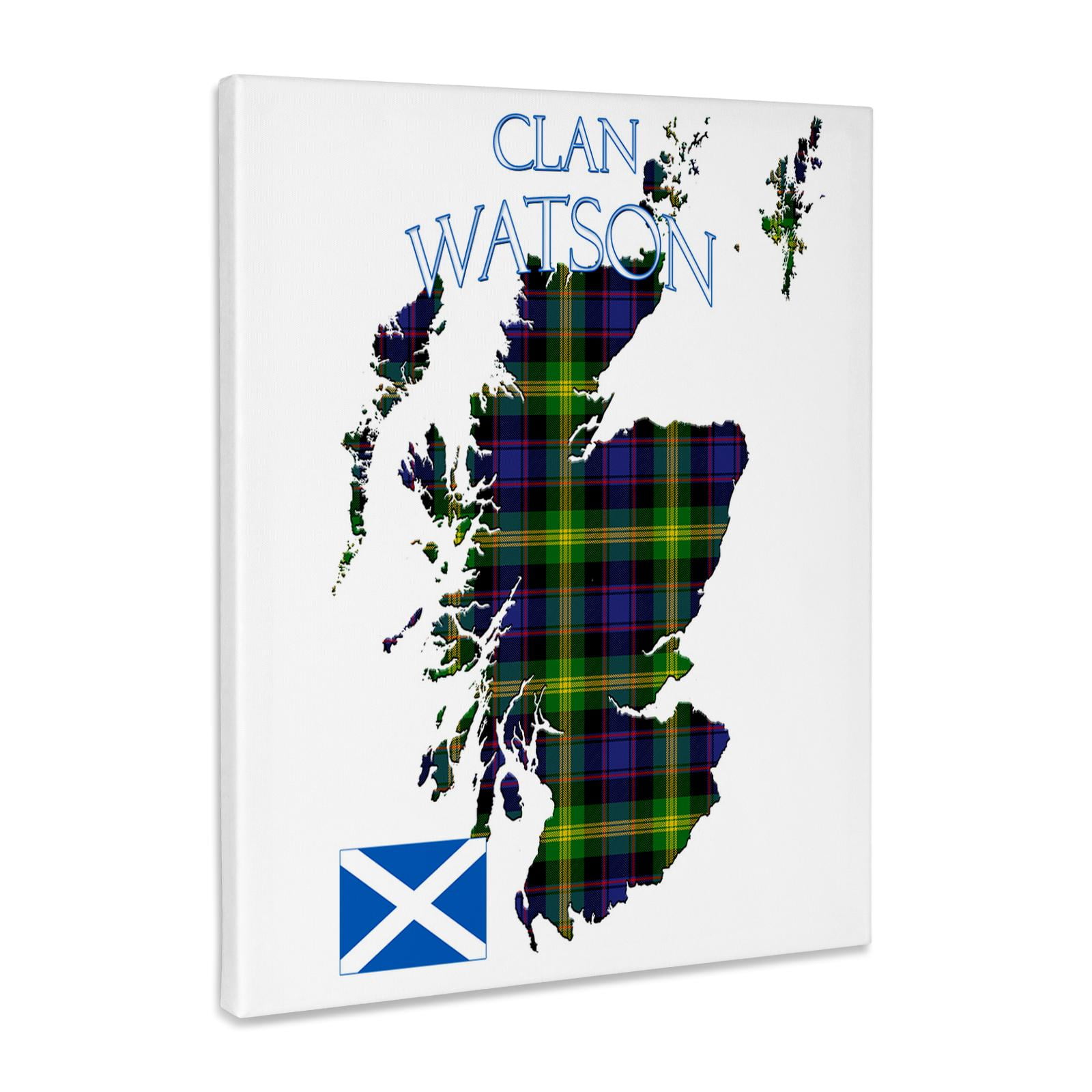 3dRose, Outline of Scotland with the Watson clan family tartan., Museum ...