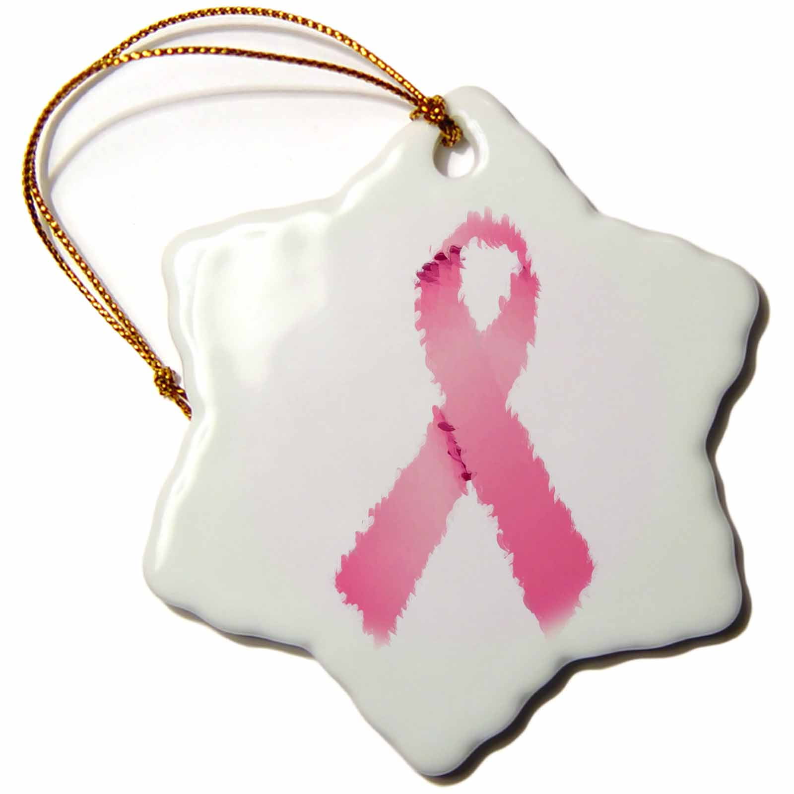 3dRose, Painted Pink Ribbon - Art- Breast Cancer Awareness, 3 inch ...