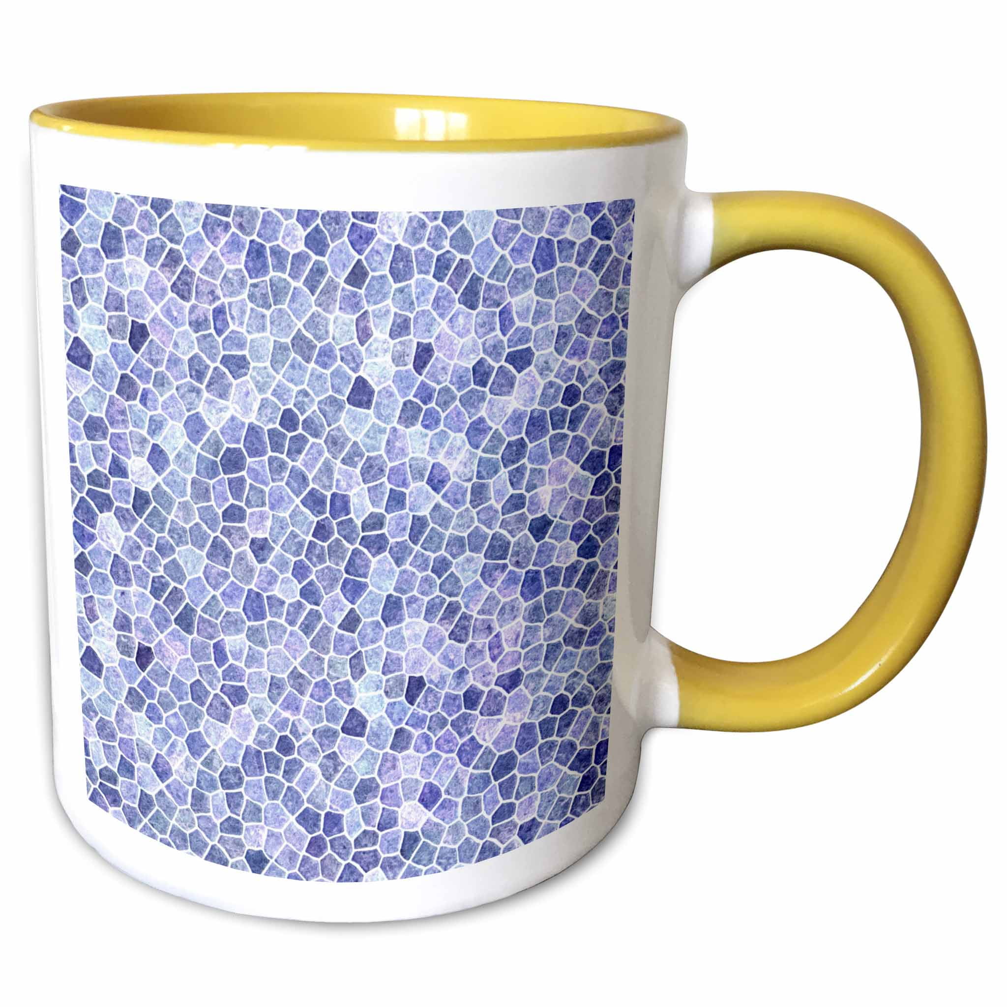 3drose, Pale Blue Cobbled Patchwork Irregular Pattern, 11oz Two-tone ...