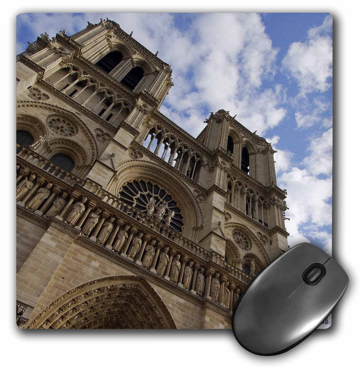 3dRose Paris France, Notre Dame Cathedral, Mouse Pad, 8 by 8 inches ...