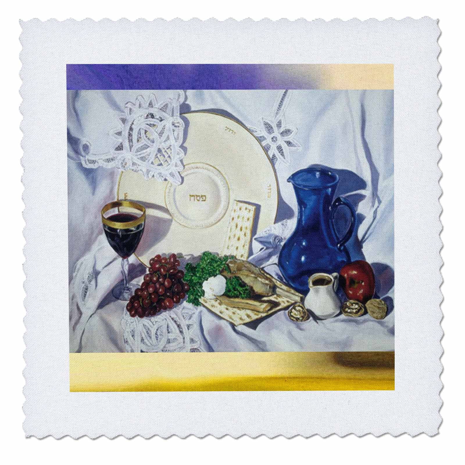 3dRose Passover Seder - Quilt Square, 6 by 6-inch - Walmart.com