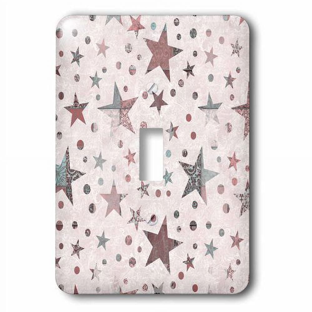 3dRose, Pattern Of Vintage Patchwork Stars In Pastel Colors, single ...