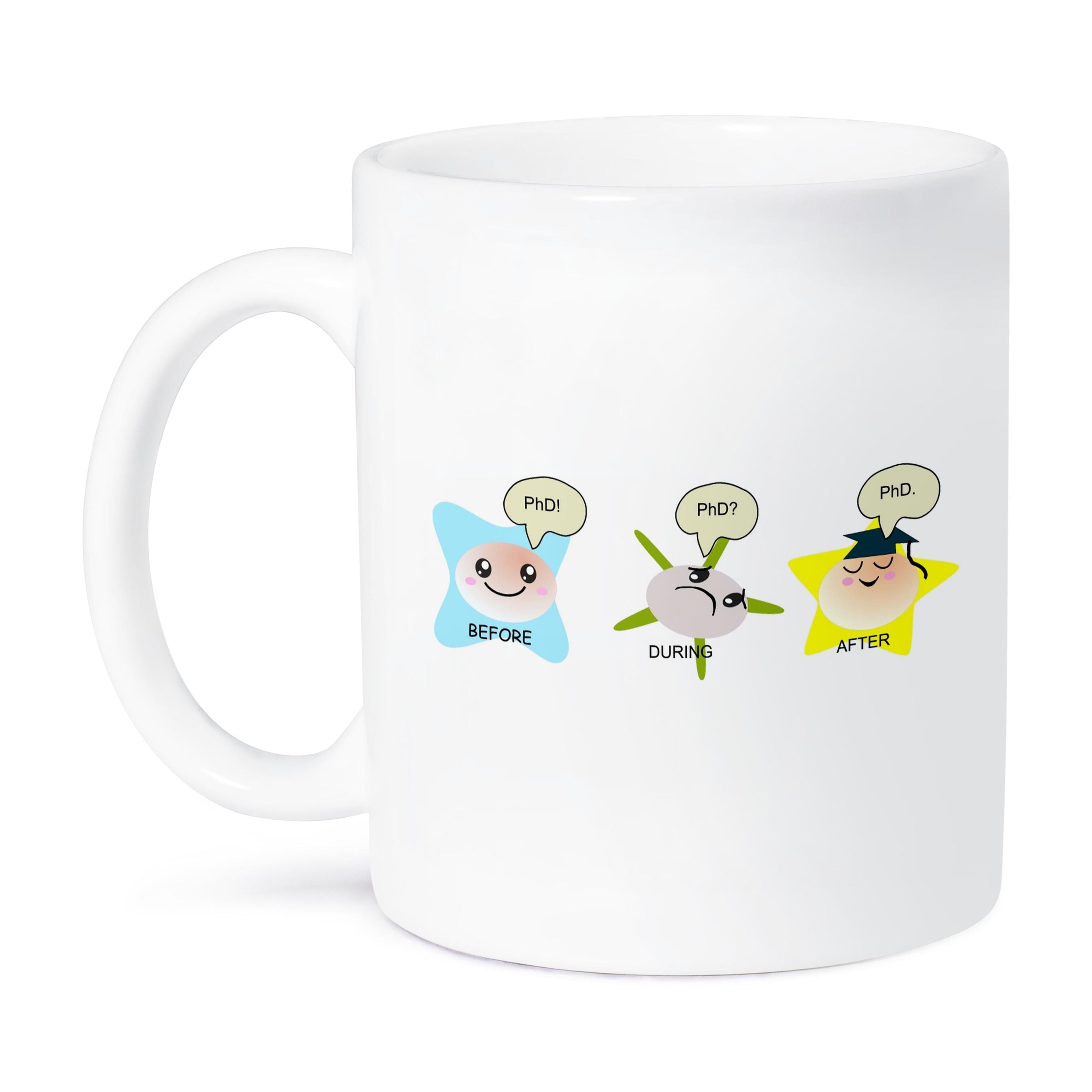 3dRose, PhD funny process cartoon before during after humorous ...