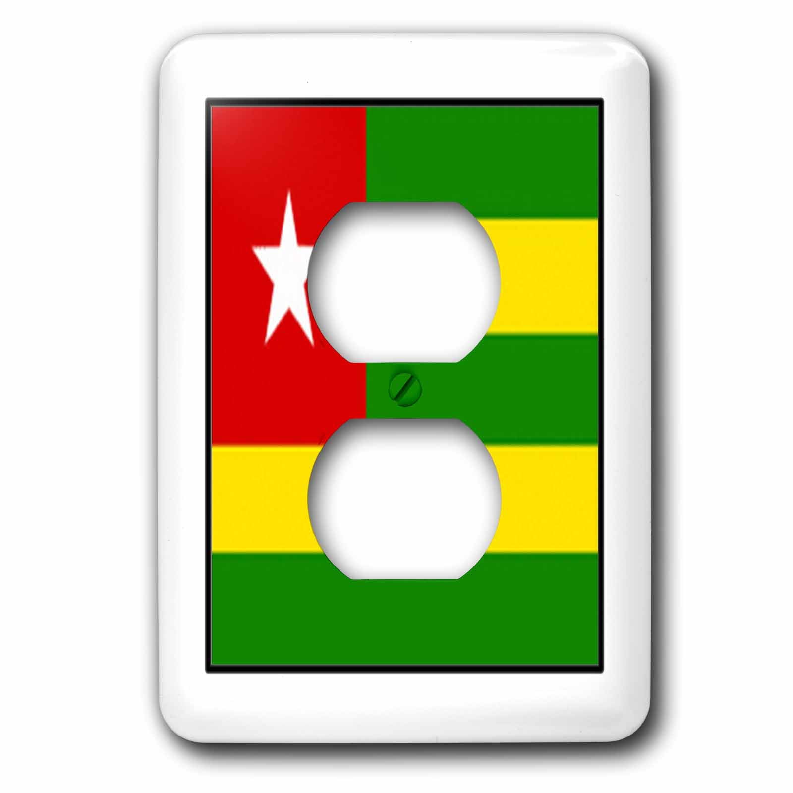 3dRose, Photo Of Togo Flag Button, 2 plug outlet cover - Walmart.com
