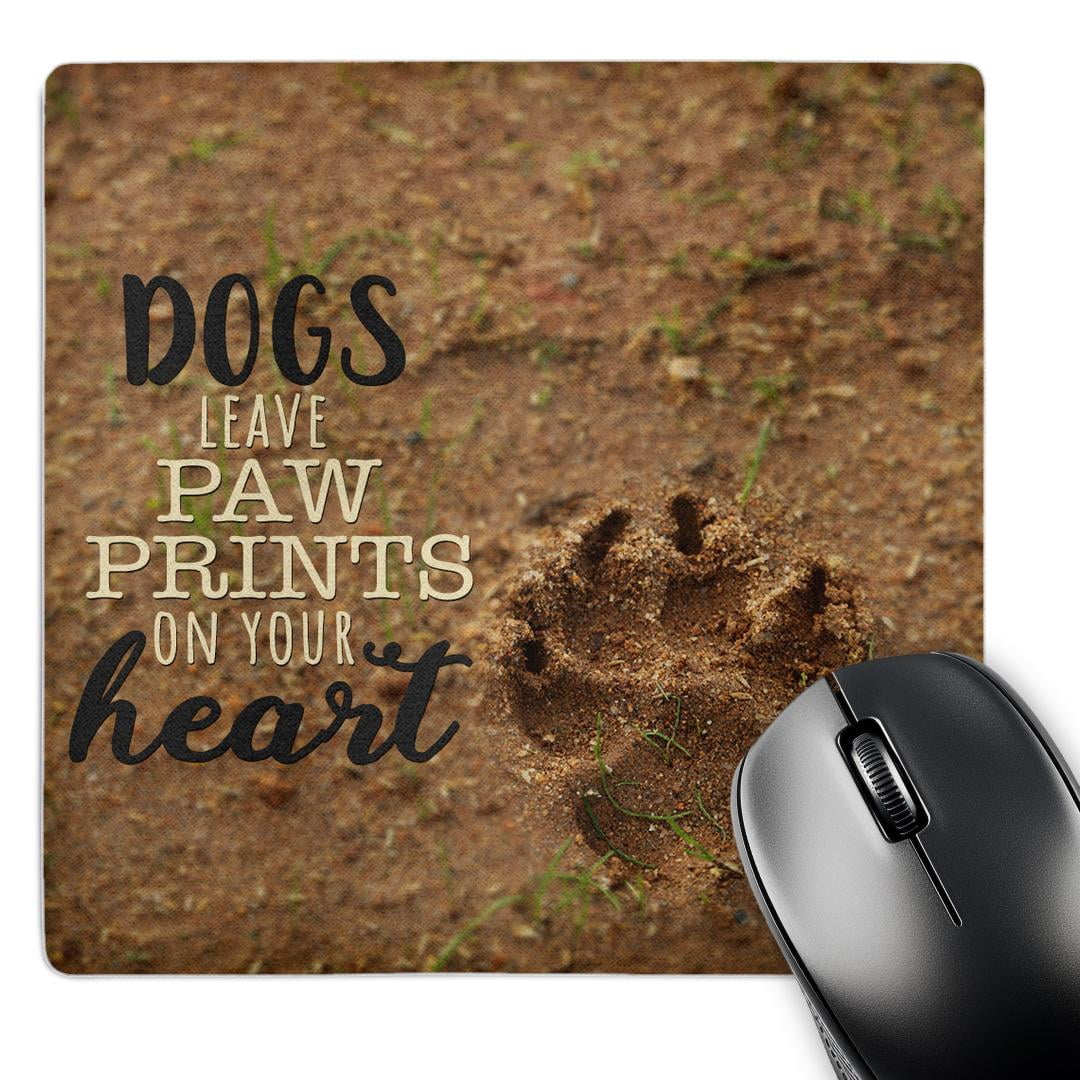 3dRose, Photo of a dog paw print in dirt. Dogs leave paw prints on your ...