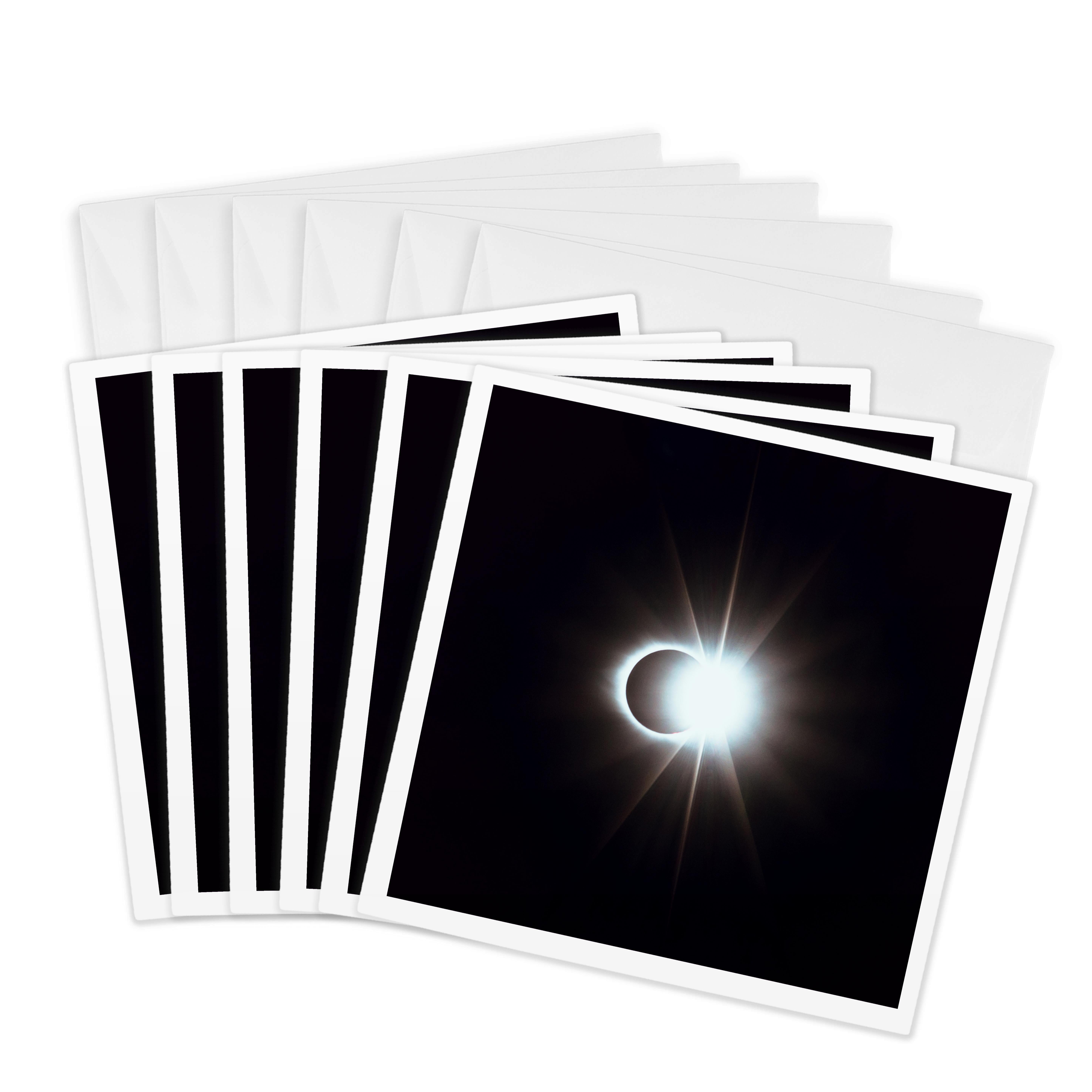 3drose, Photograph of a Total Eclipse, 6 Greeting Cards with Envelopes ...