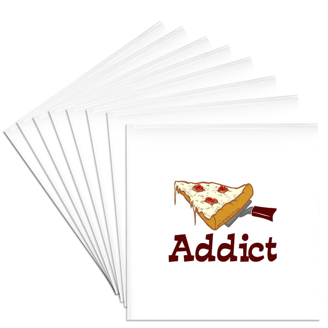 3dRose, Pizza Addict, Set of 8 Ceramic Tile Coasters - Walmart.com