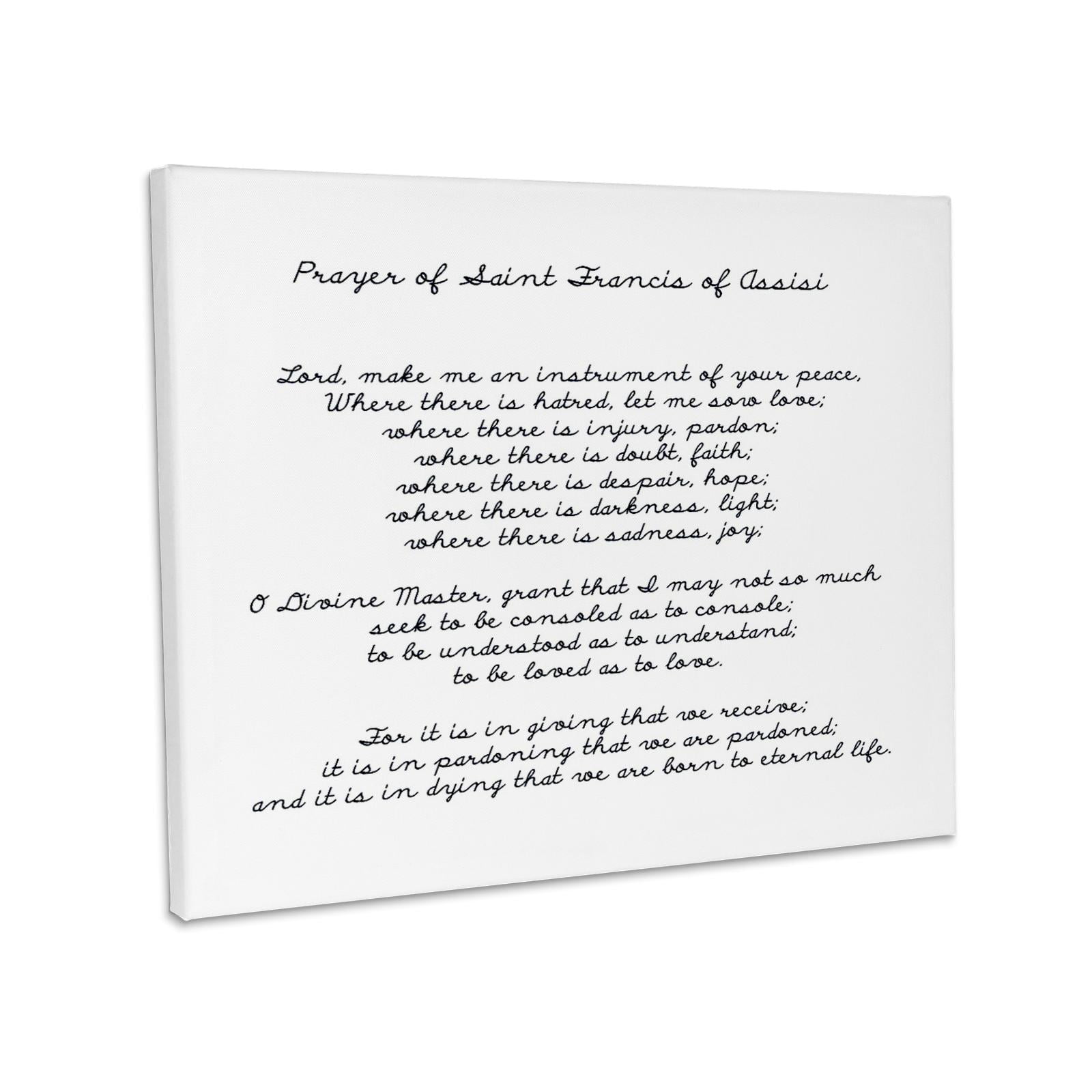 3dRose, Prayer of St. Francis of Assisi - Spirituality - Religion ...