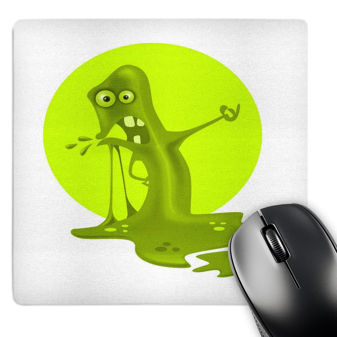 3dRose, Print of Cartoon Of Green Slime Monster, Mouse Pad - Walmart.com