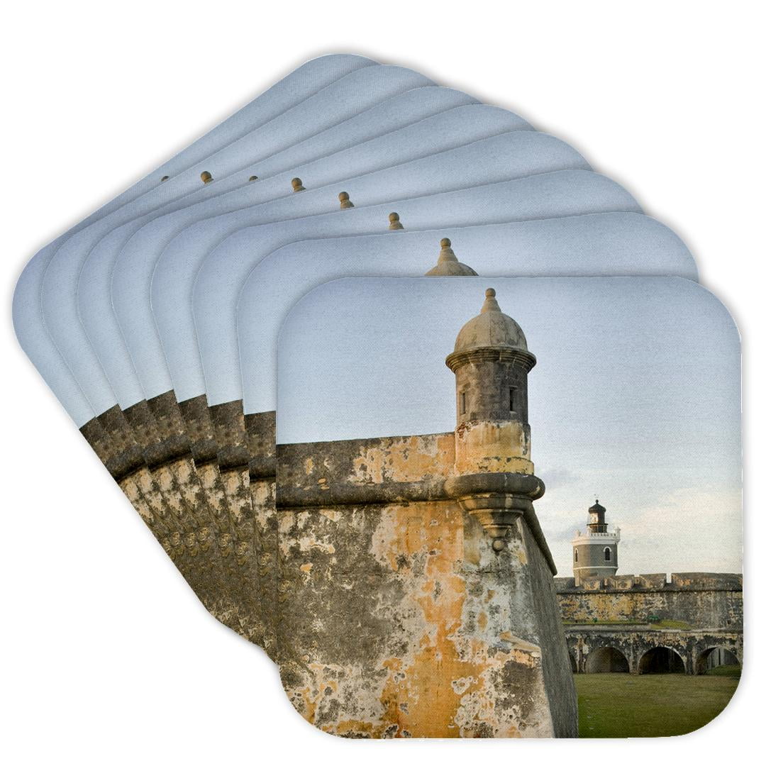 3dRose, Puerto Rico, Walls and Turrets of El Morro Fort -AU02 JME0000 - John and Lisa Merrill ...
