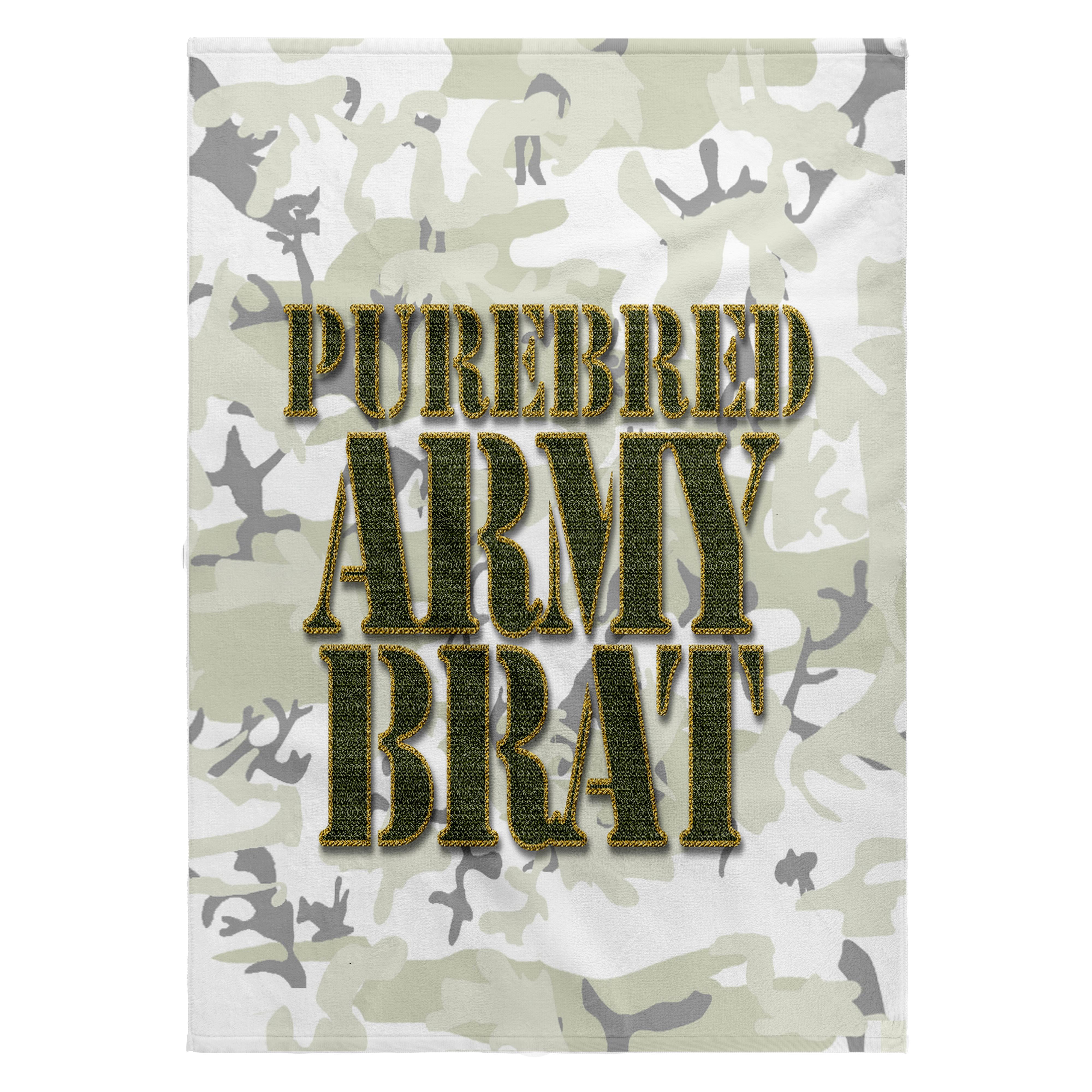 3dRose, Purebred Army Brat in Green Gold and Camouflage Military Theme ...
