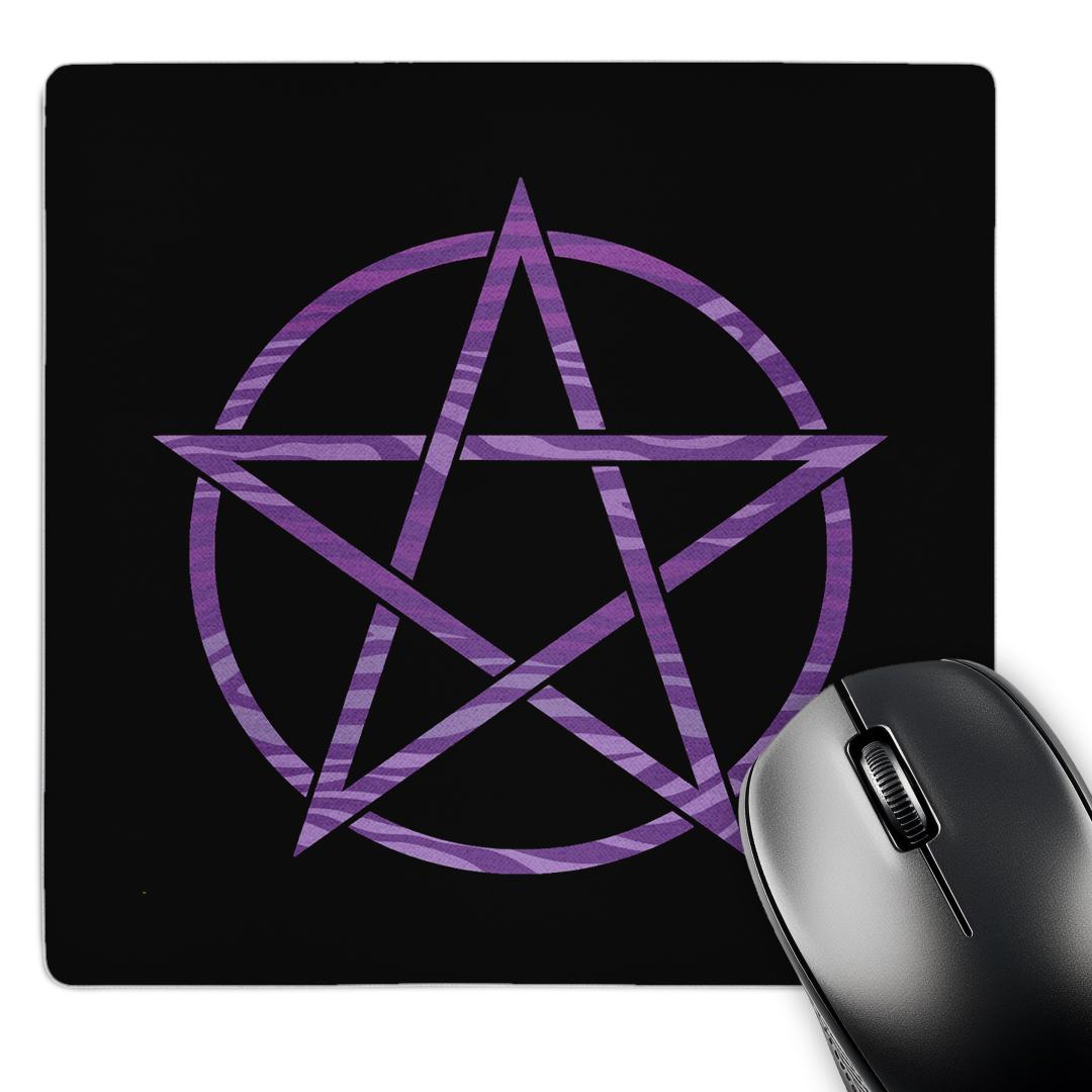 3dRose, Purple Zebra Print Pentagram, Mouse Pad - Walmart.com