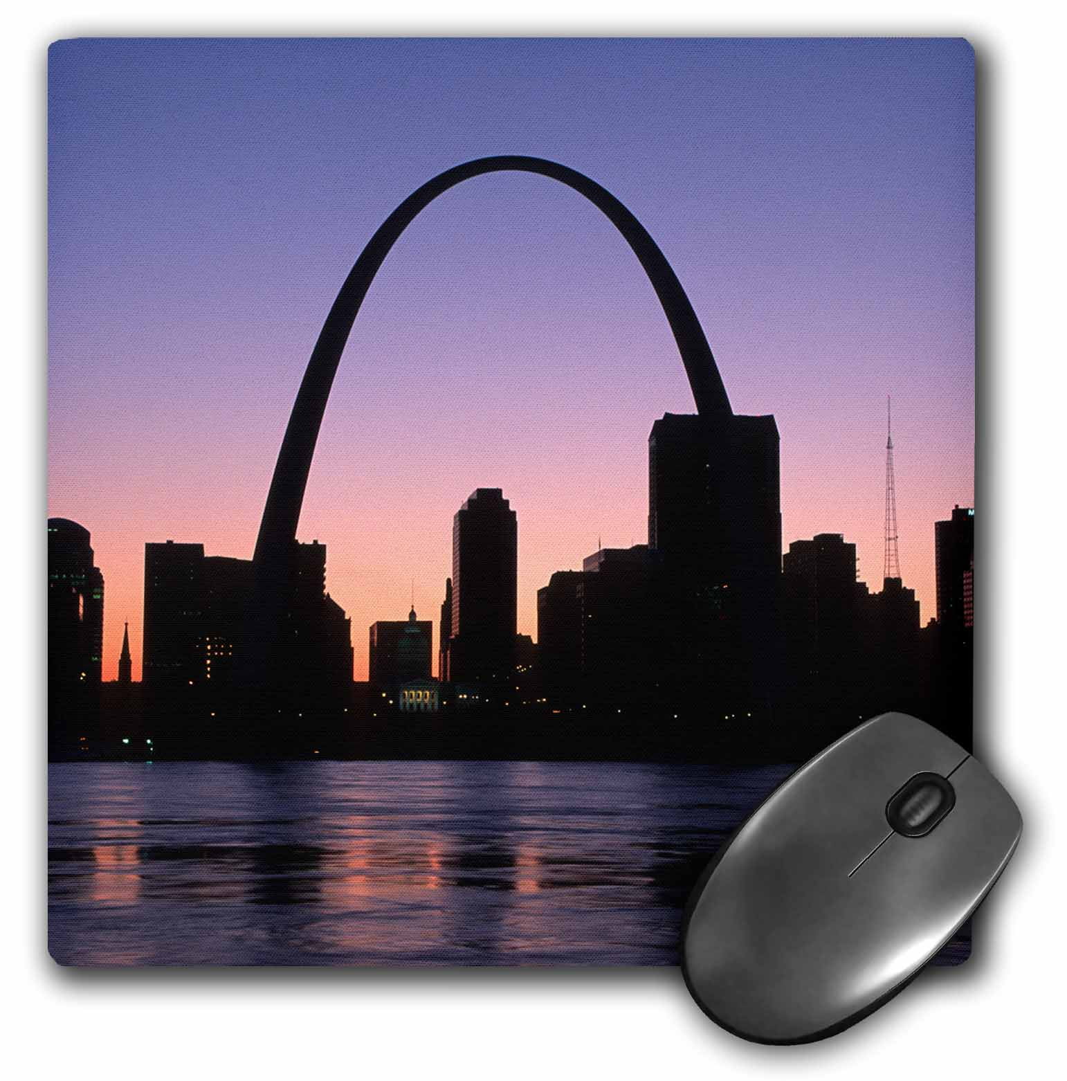 3dRose, Purple twilight along the St. Louis city Riverfront, Missouri ...