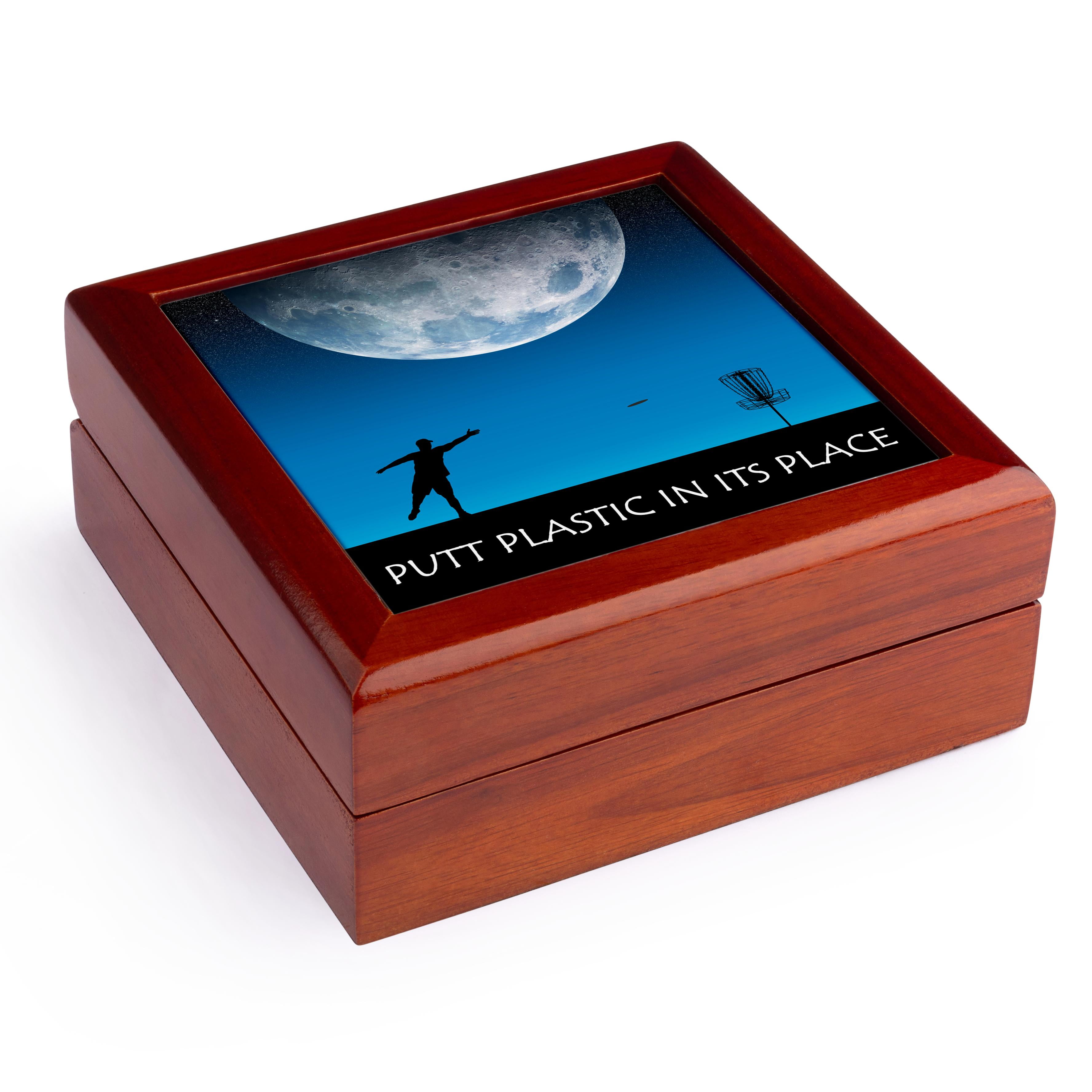 3dRose, Putt Plastic In Its Place 6 silhouette of frisbee disc golfer ...