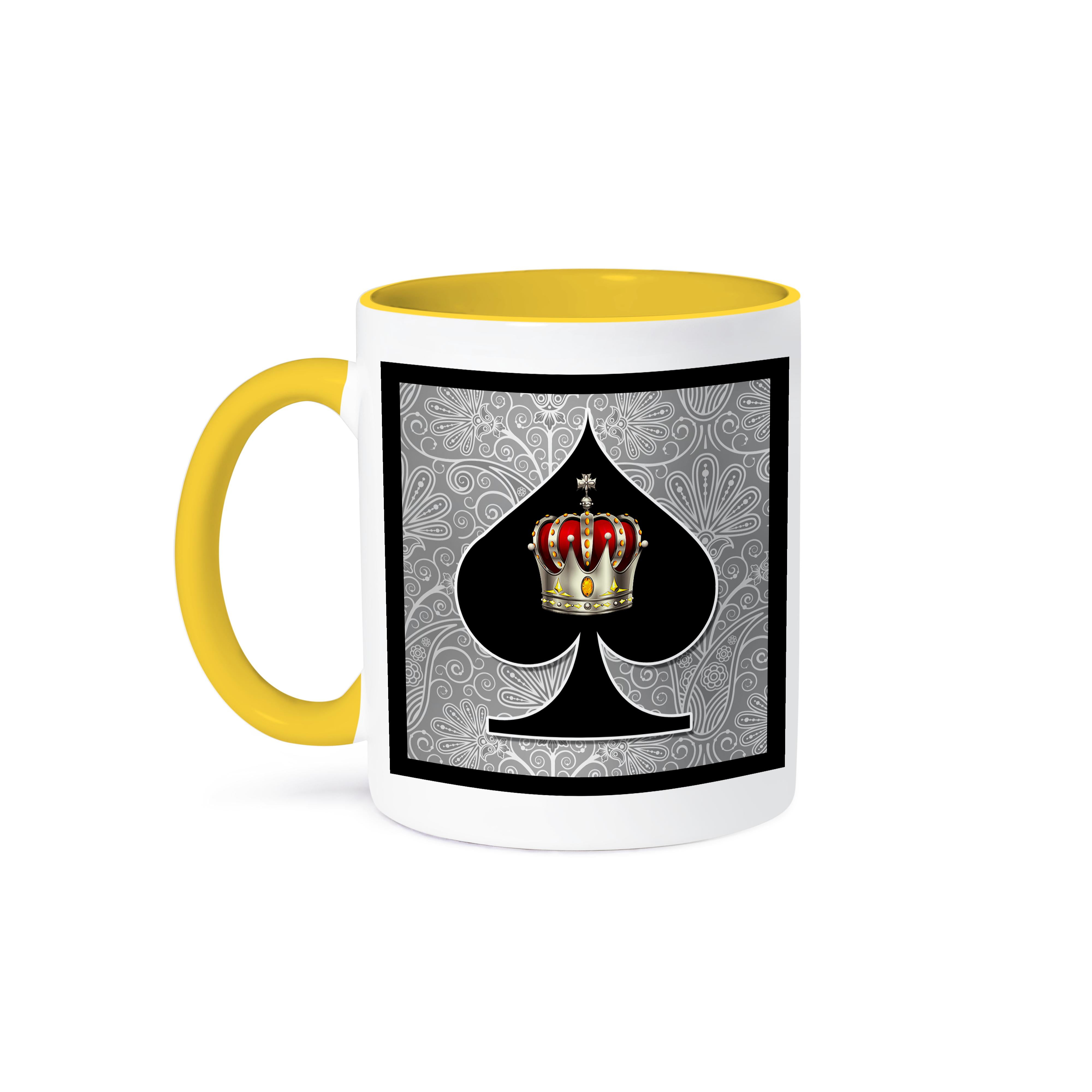 3dRose, Queen of Spades Crown inside a Black Spade Card Game Lover ...