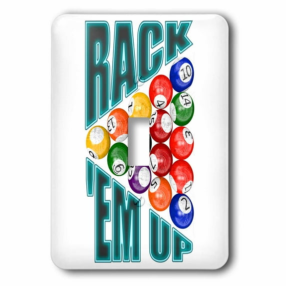 3dRose, Rack'em Up billiard graphic for anyone who loves playing pool ...