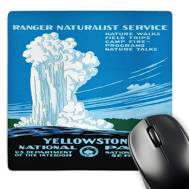 3dRose, Ranger Naturalist Service Yellowstone l Park, US Dept of ...