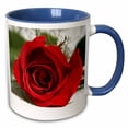 3drose, Red Rose, 15oz Two-tone Blue Mug - Walmart.com