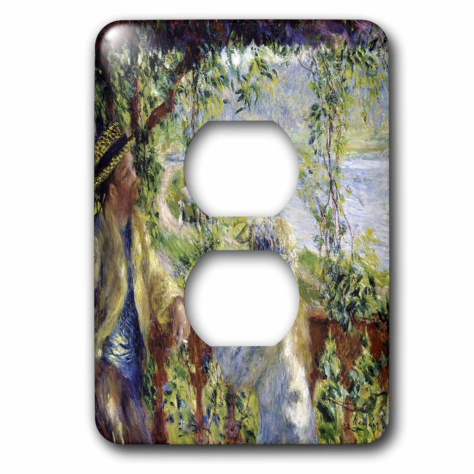 3dRose, Renoirs Painting By The Water, 2 plug outlet cover - Walmart.com