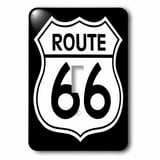 3dRose, Route 66, Black and White, single toggle switch - Walmart.com