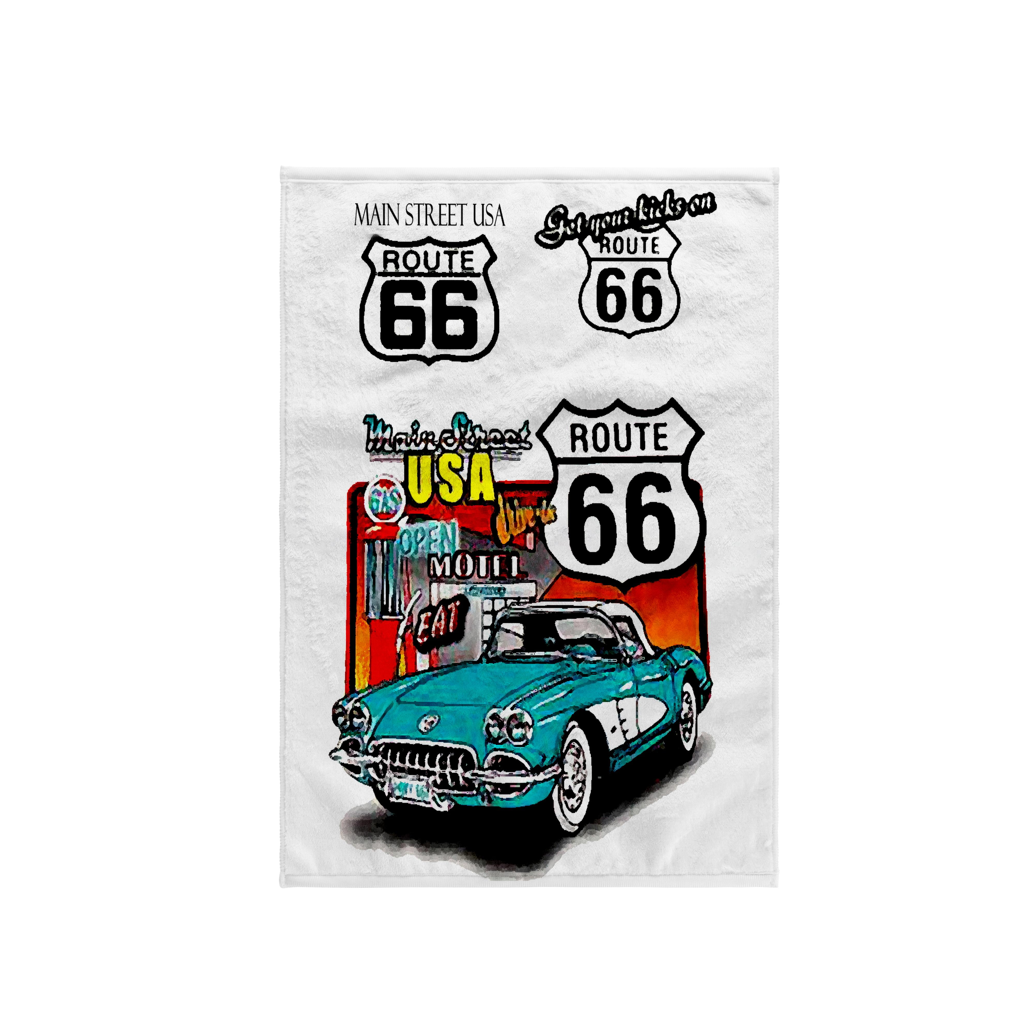 3dRose, Route 66, 15x22 Hand Towel - Walmart.com