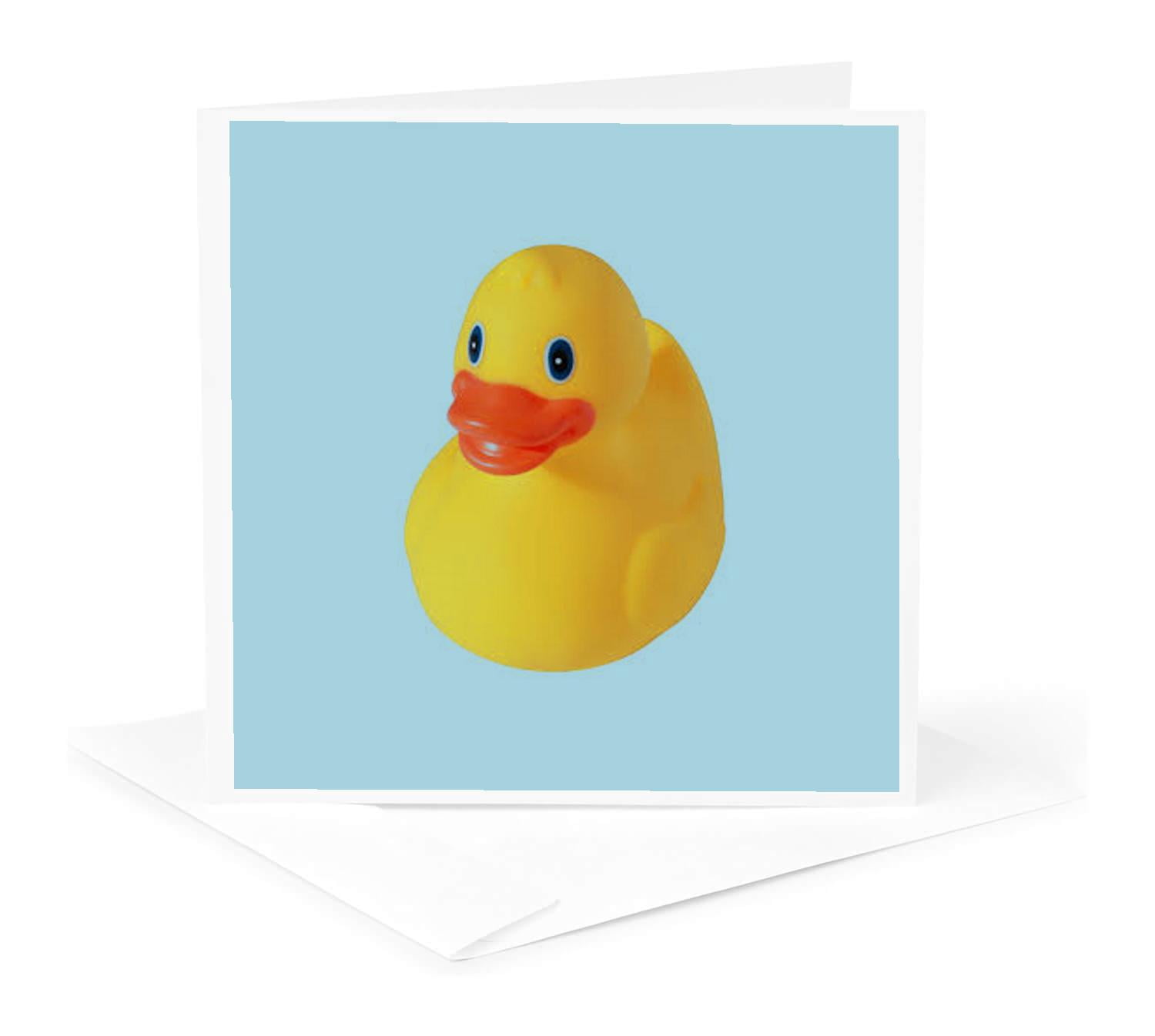 3drose, Rubber Ducky, 1 Greeting Card with Envelope - Walmart.com