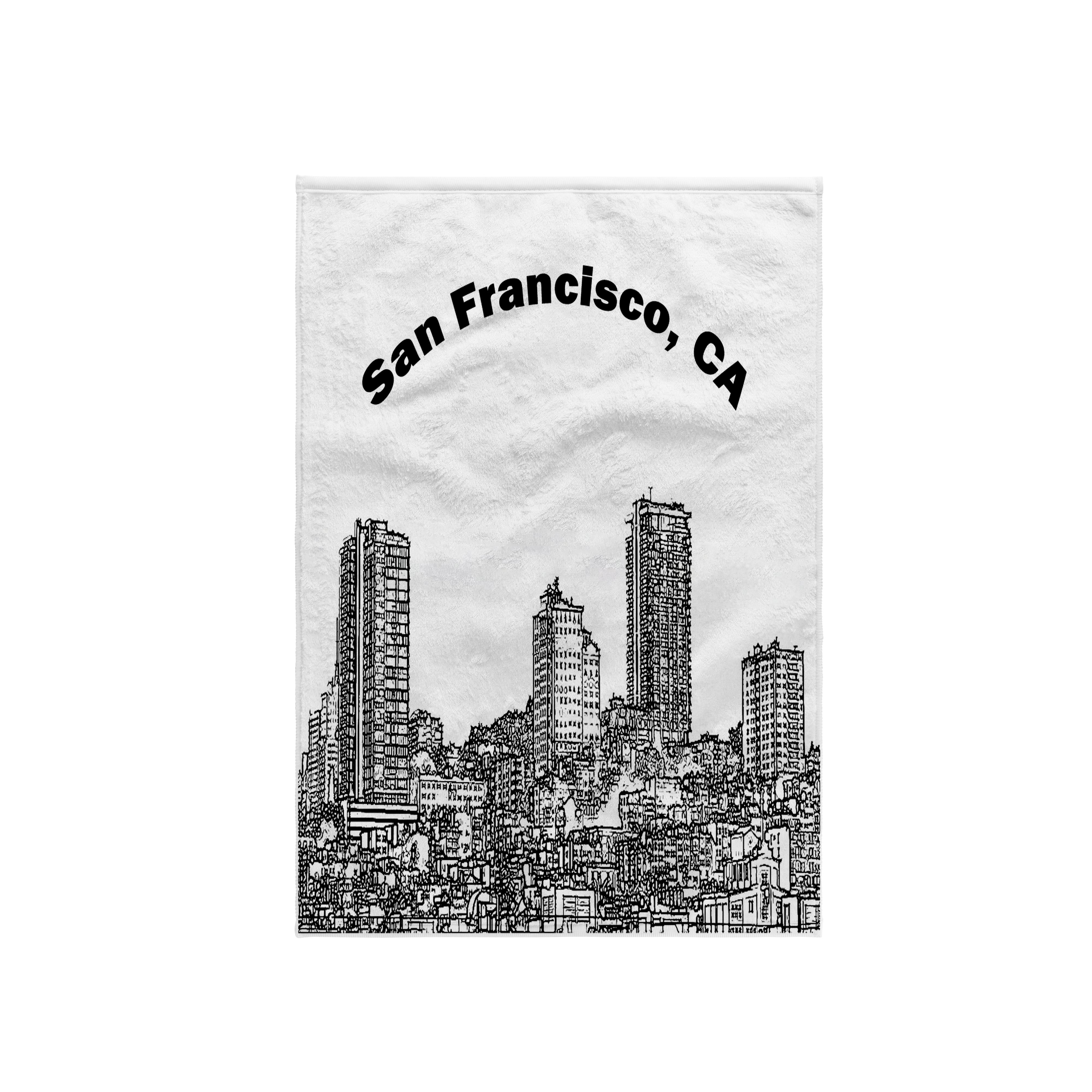 3dRose, San Francisco Line Art, 15x22 Hand Towel - Walmart.com
