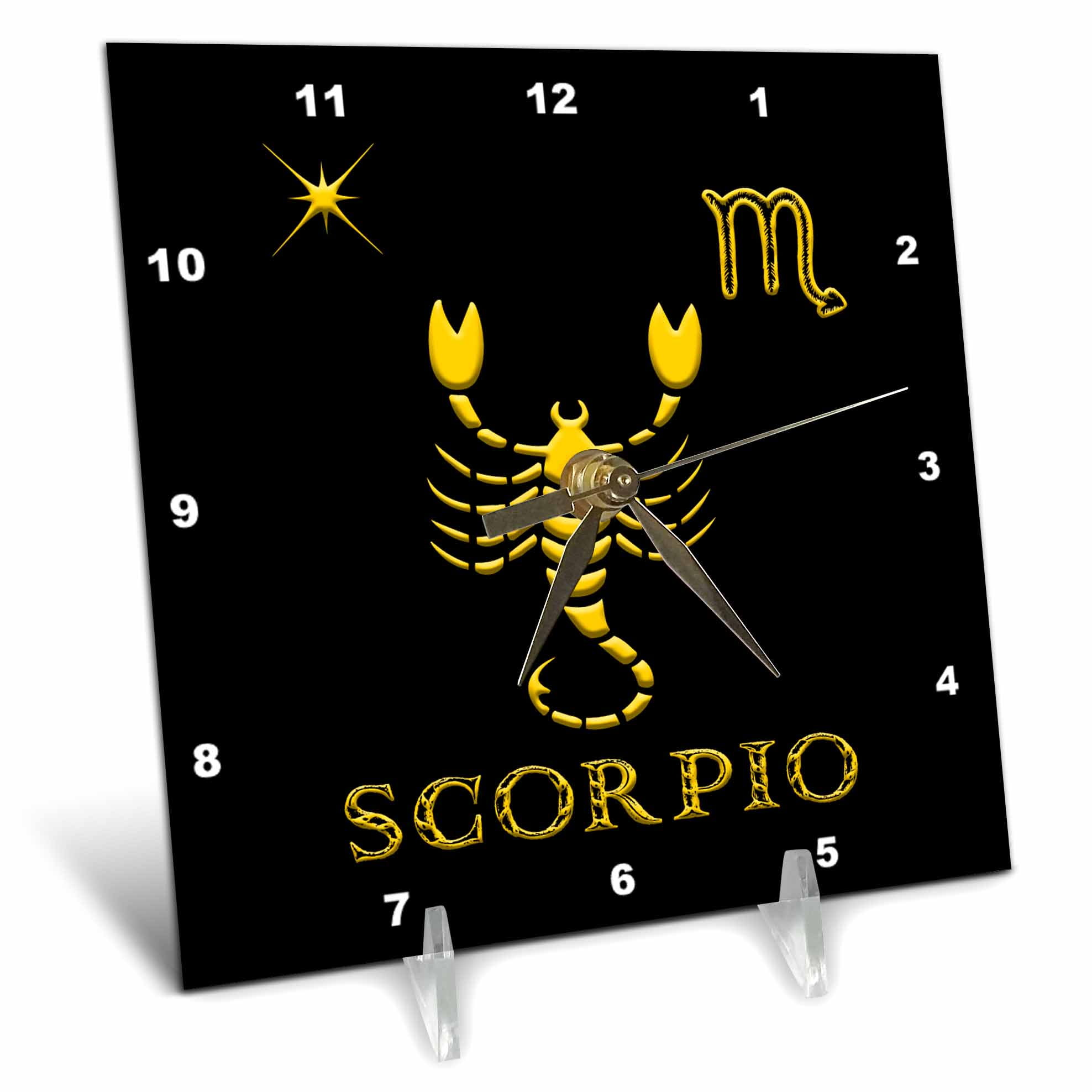 3dRose, Scorpio Zodiac symbol. Image of a scorpion, a star and a sign ...