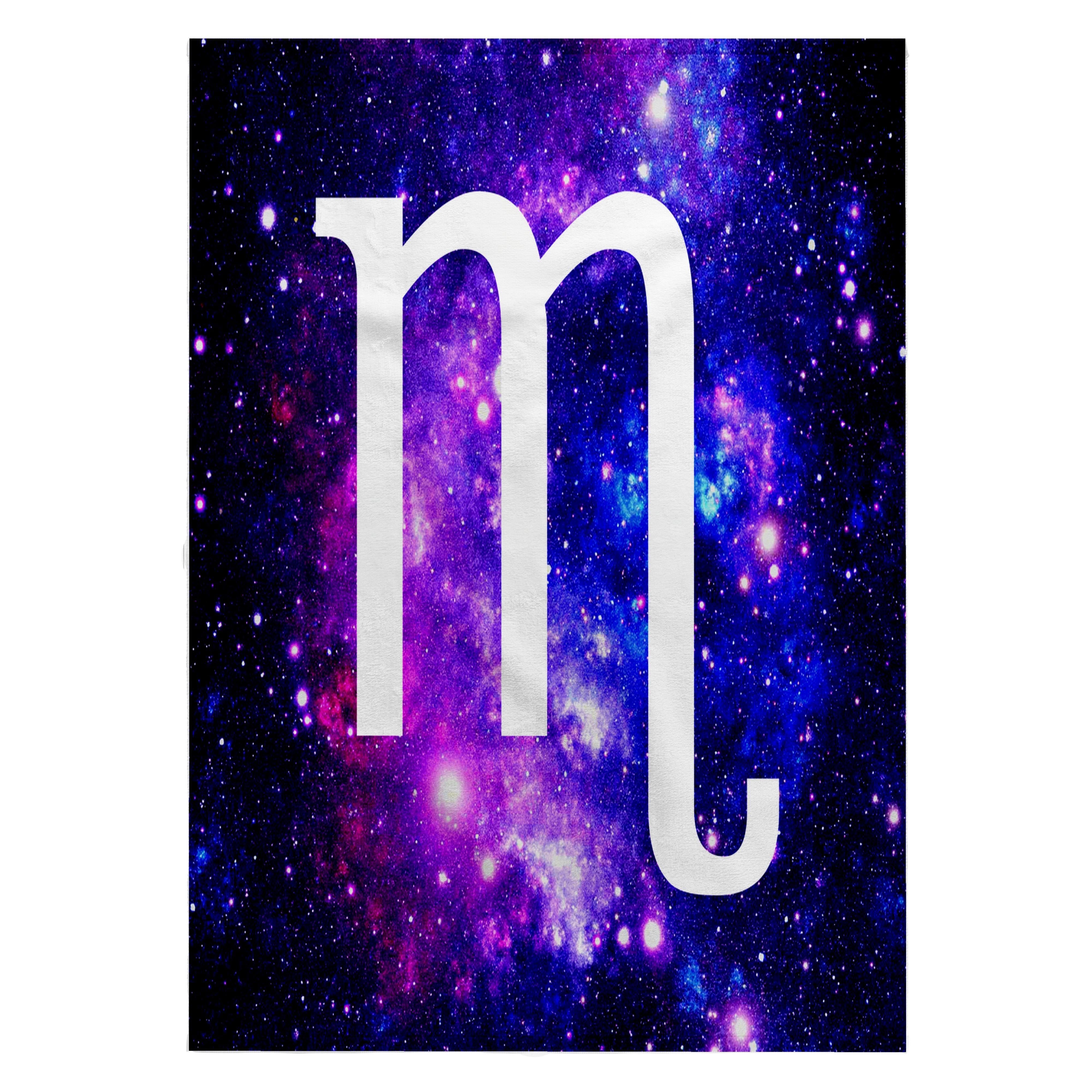 3dRose, Scorpio star sign on purple space background - zodiac horoscope ...