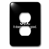 3dRose, Sex It Does the Body Good Black, 2 plug outlet cover - Walmart.com