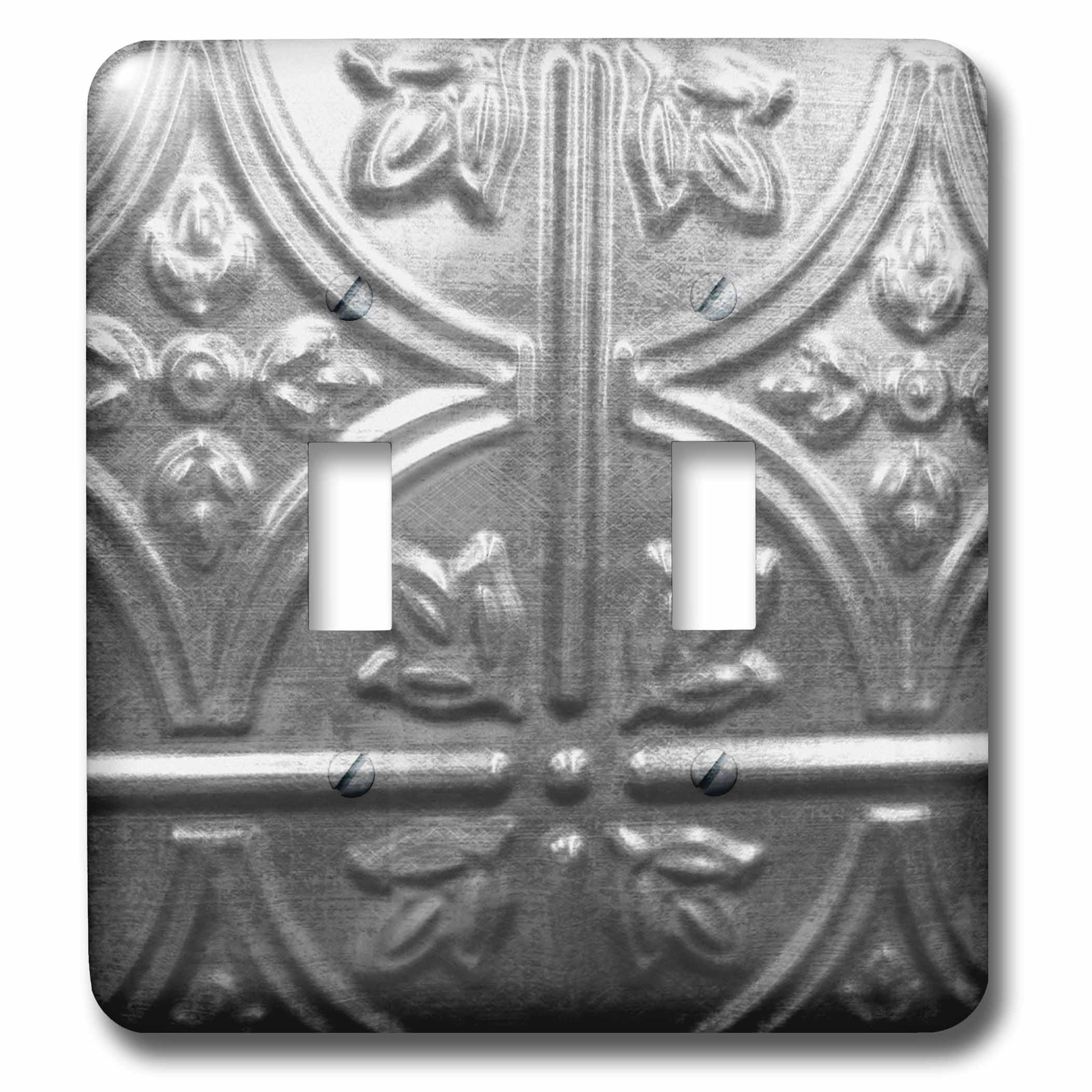 3dRose, Silver Relief, double toggle switch - Walmart.com
