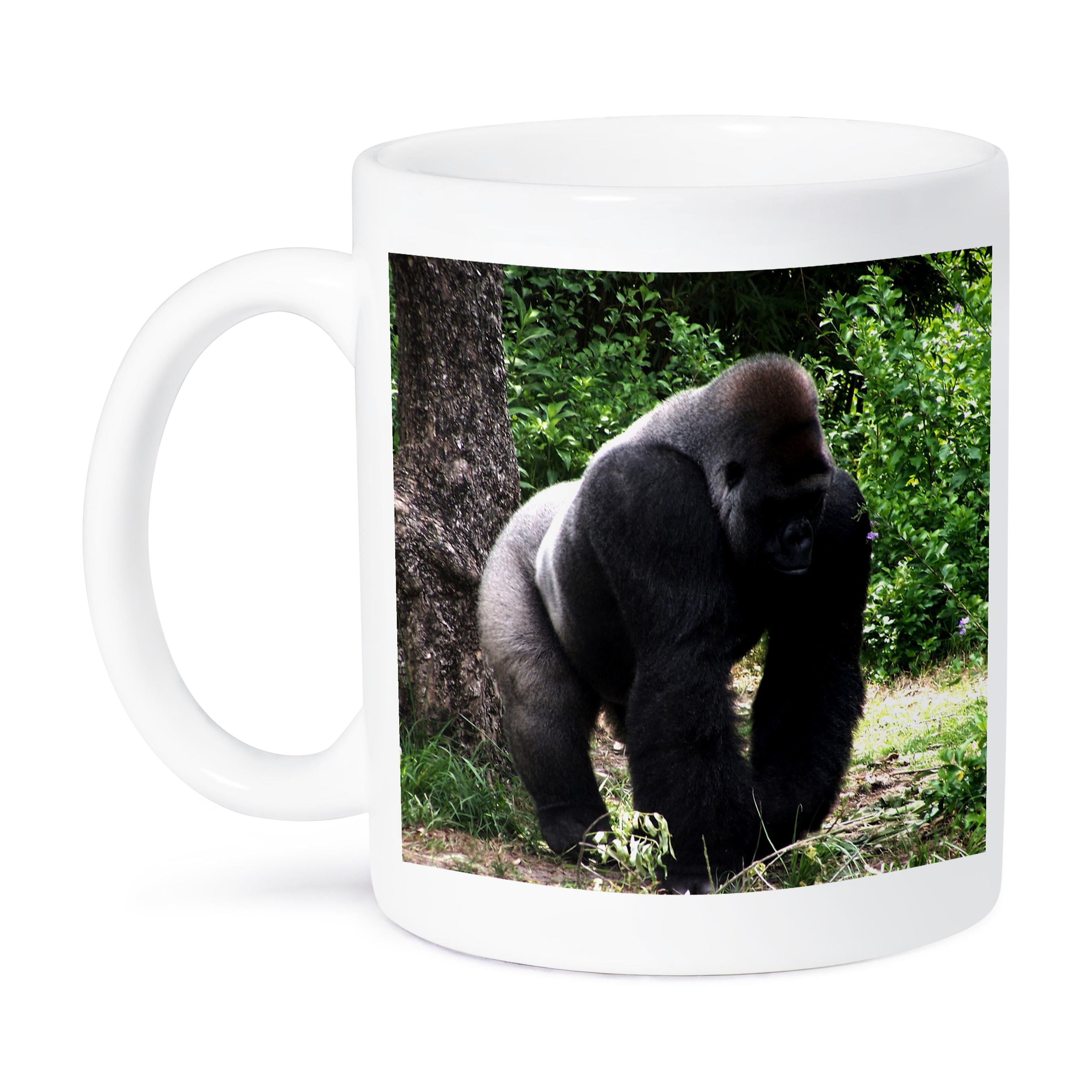 3dRose, Silverback Male Gorilla walking head down, 15oz Mug - Walmart.com