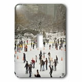 3dRose, Snow blizzard in Central Park Manhattan New York City Ice Skate ...