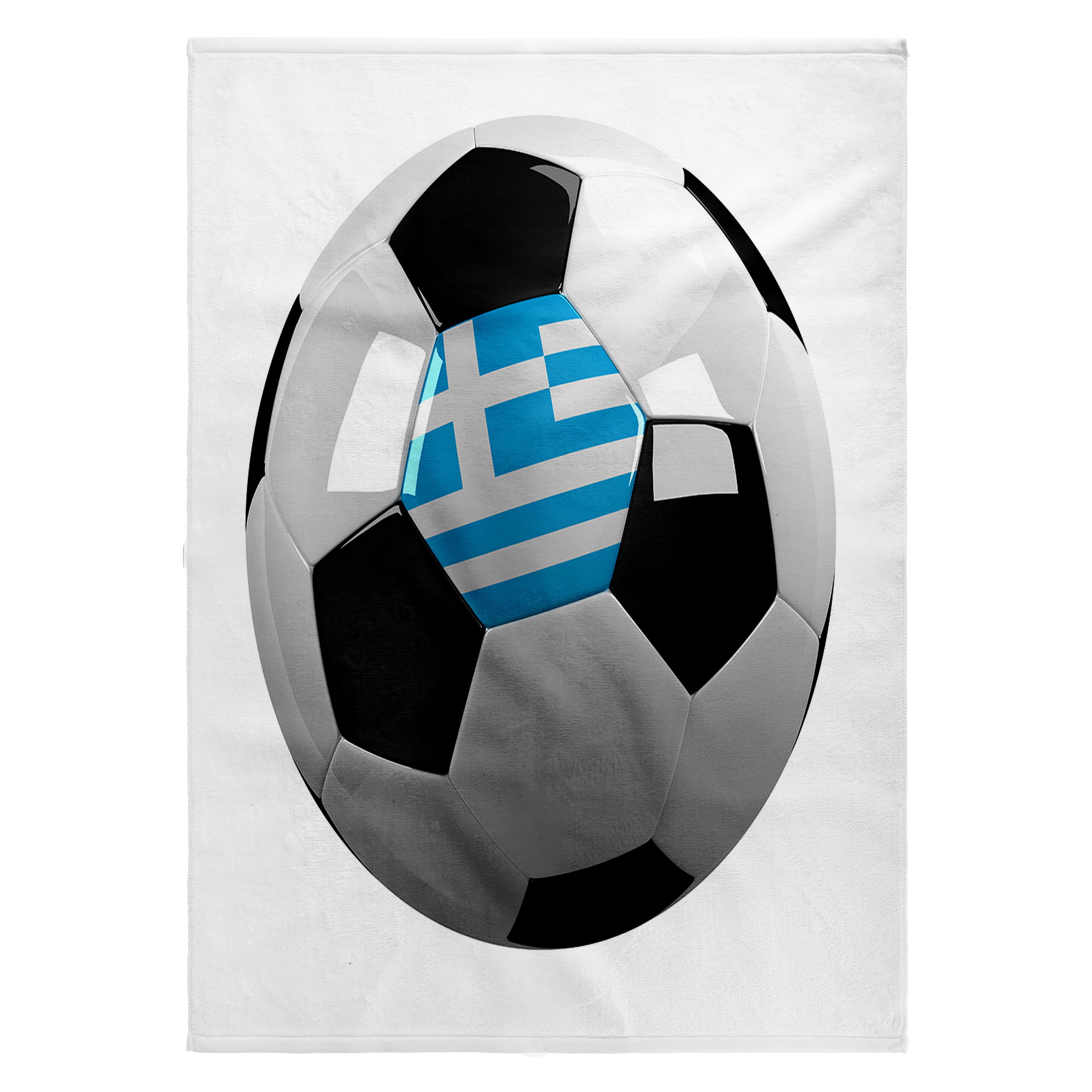 3dRose, Soccer ball with the national flag of Greece on it Greek, 22x30 ...