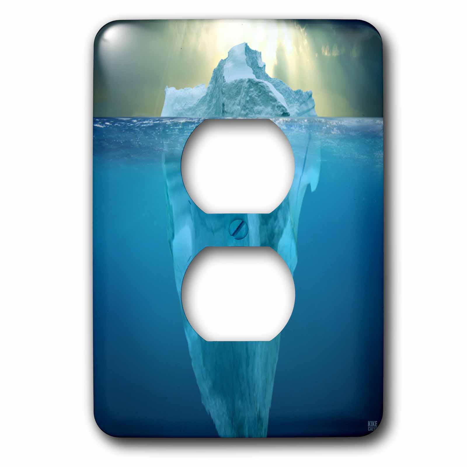3dRose, Split image of an iceberg. Iceberg from Greenland, drifting on ...
