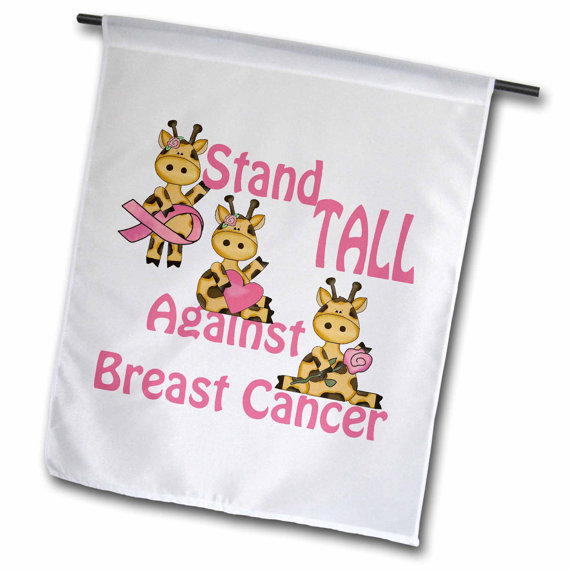 3dRose, Stand Tall Against Breast Cancer Cute Giraffes Awareness Ribbon ...